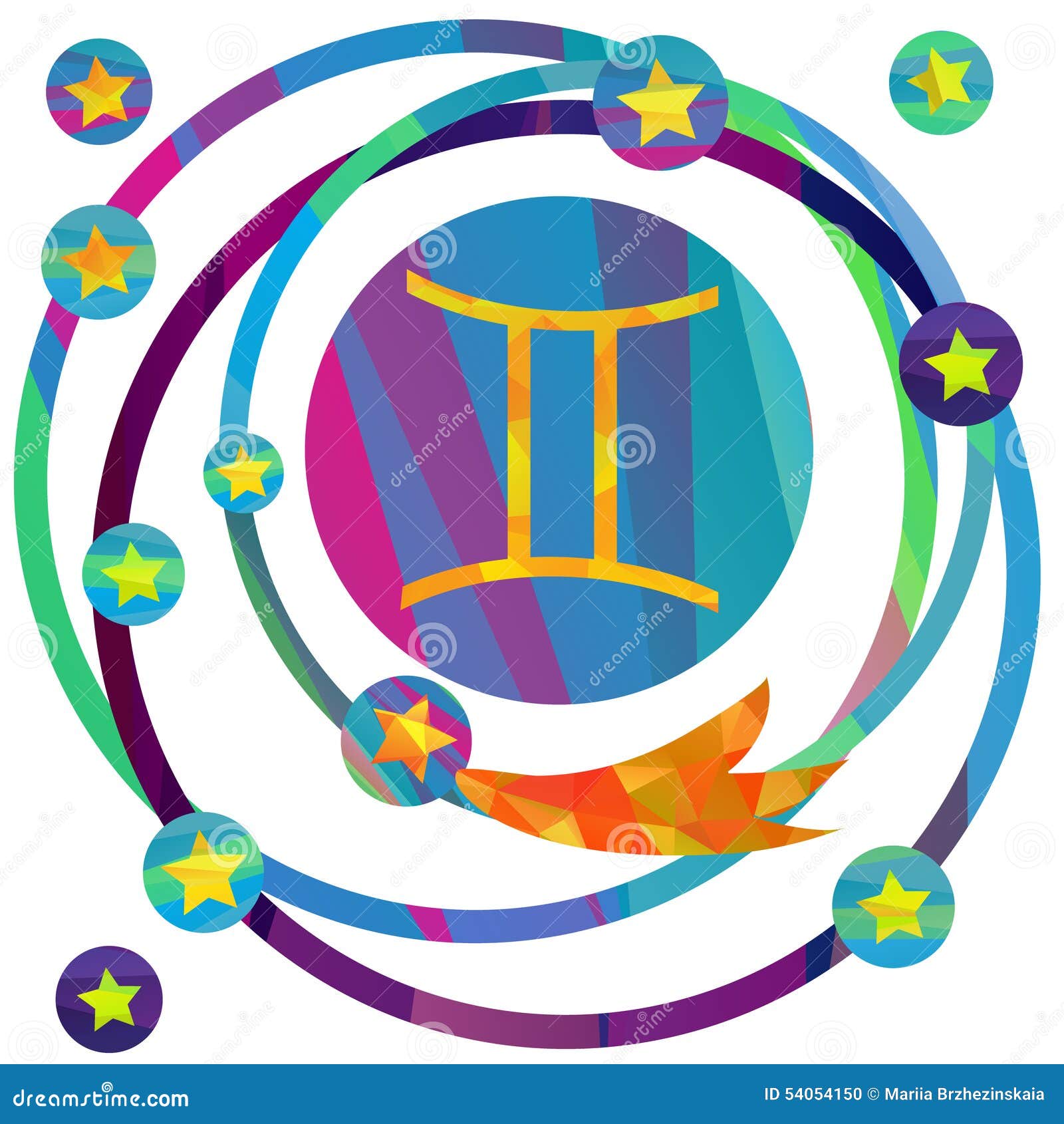 Gemini, vector sign stock vector. Illustration of gemini - 54054150