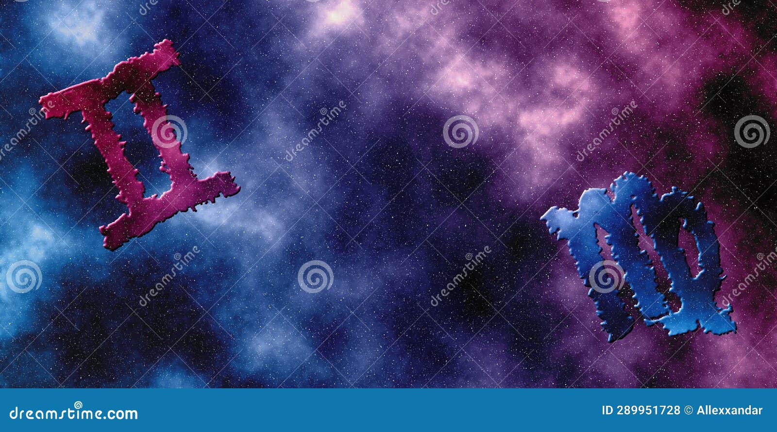 Gemini and Virgo Compatibility Stock Illustration - Illustration of ...