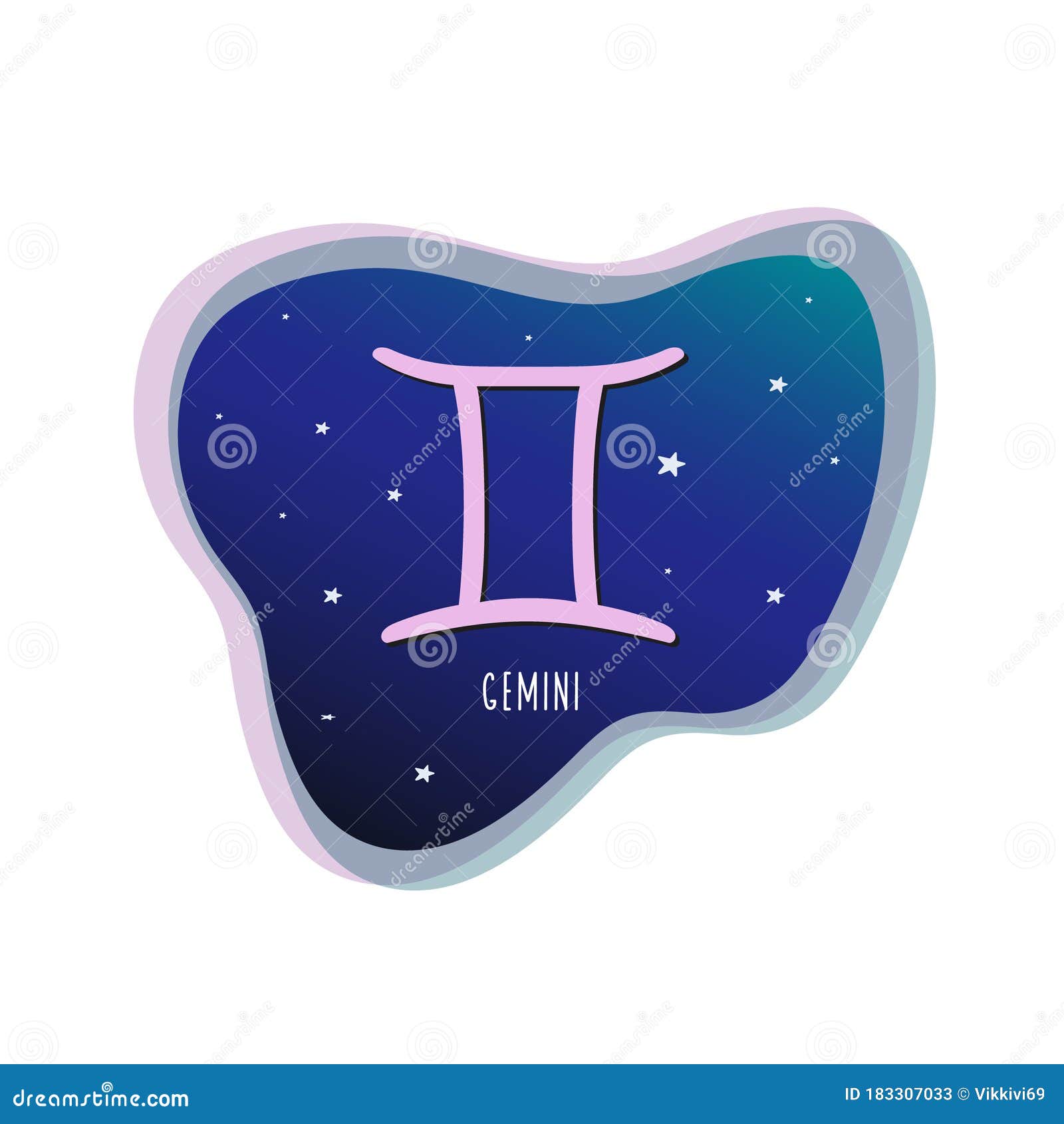 Gemini Zodiac Sign. Gemini Vector Sign. Zodiac Sign Stock Vector ...