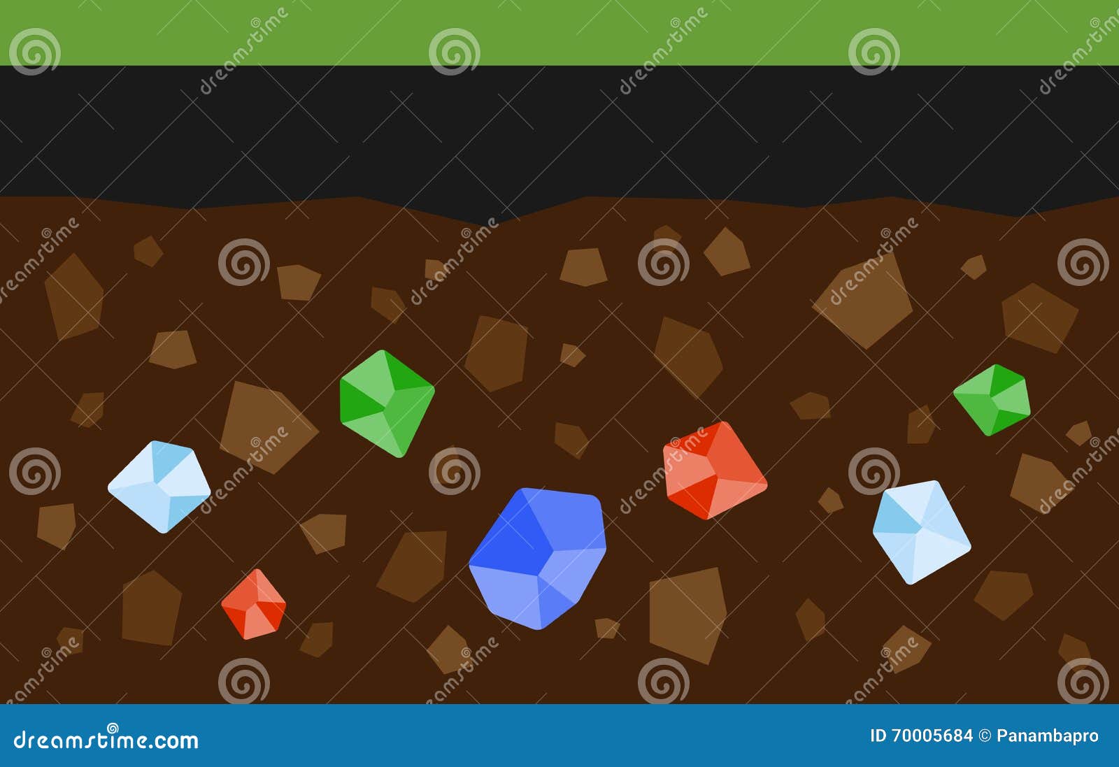 Gems stock vector. Illustration of nature, rhinestone - 70005684