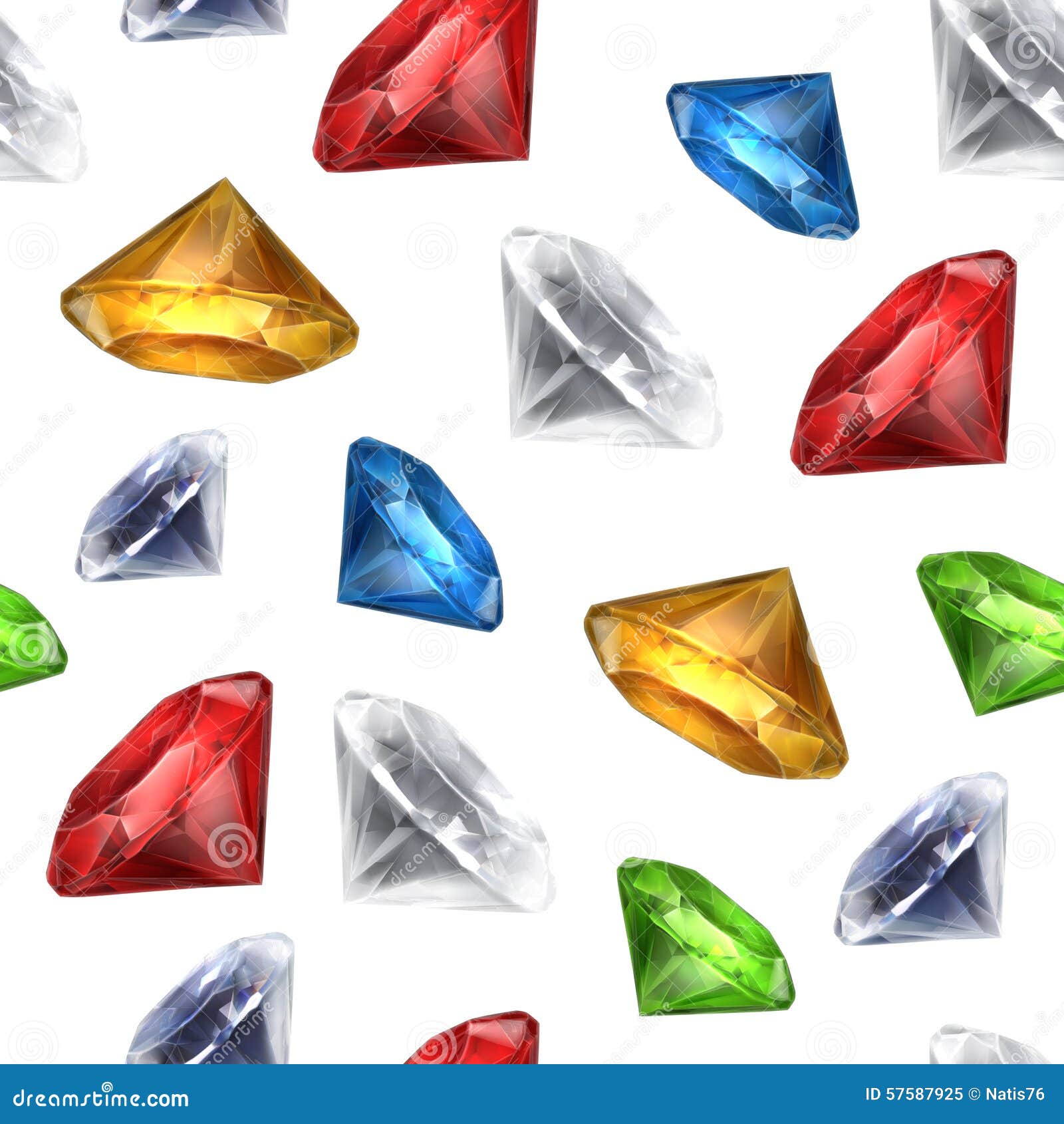 Gems seamless background stock vector. Illustration of jewel - 57587925
