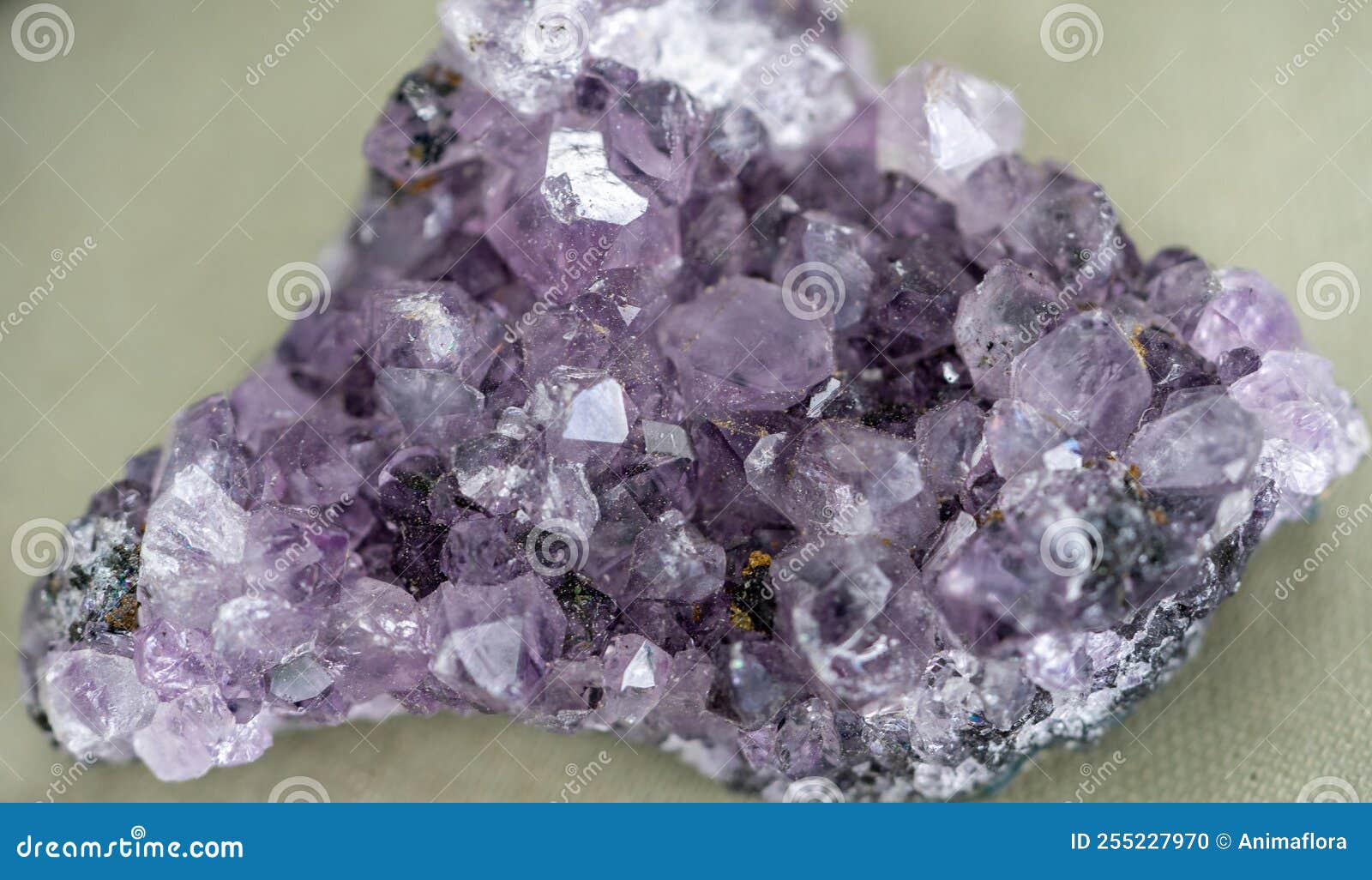 Gemstone Amethyst Mineral Rock Crystal Gemstone Stock Photo - Image of ...