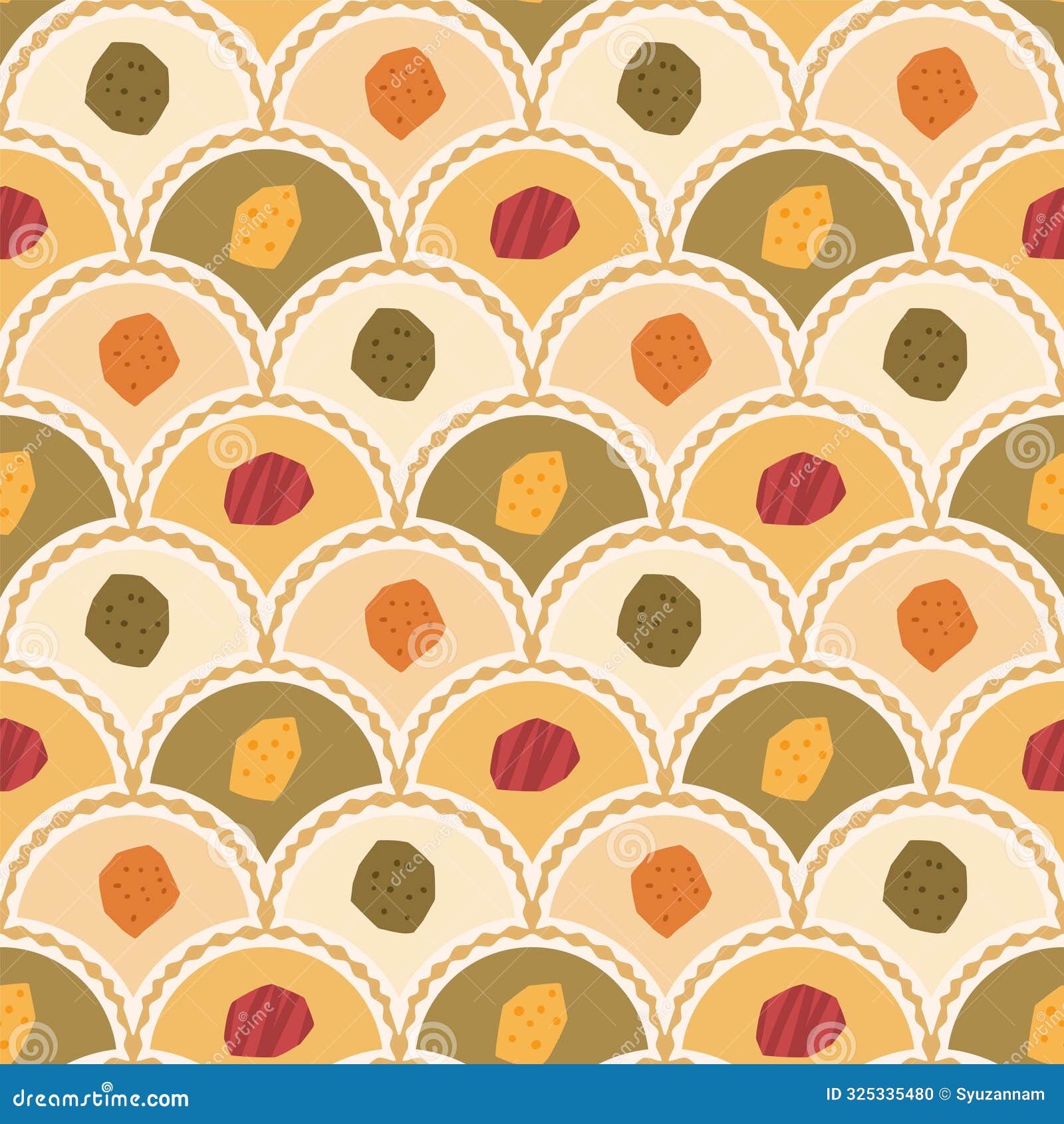 Gemstone Colorful Shape Seamless Pattern. Cutouts Abstract Stylized ...