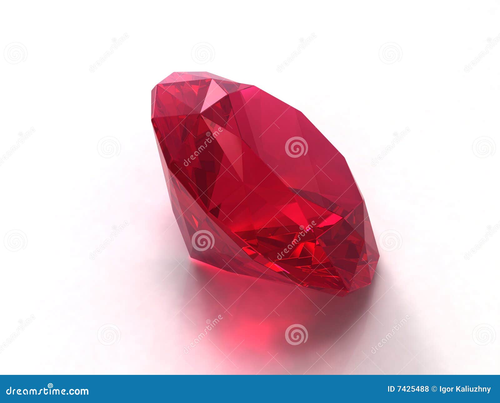 Gemstone do rubi foto de stock. Imagem de transparente - 7425488