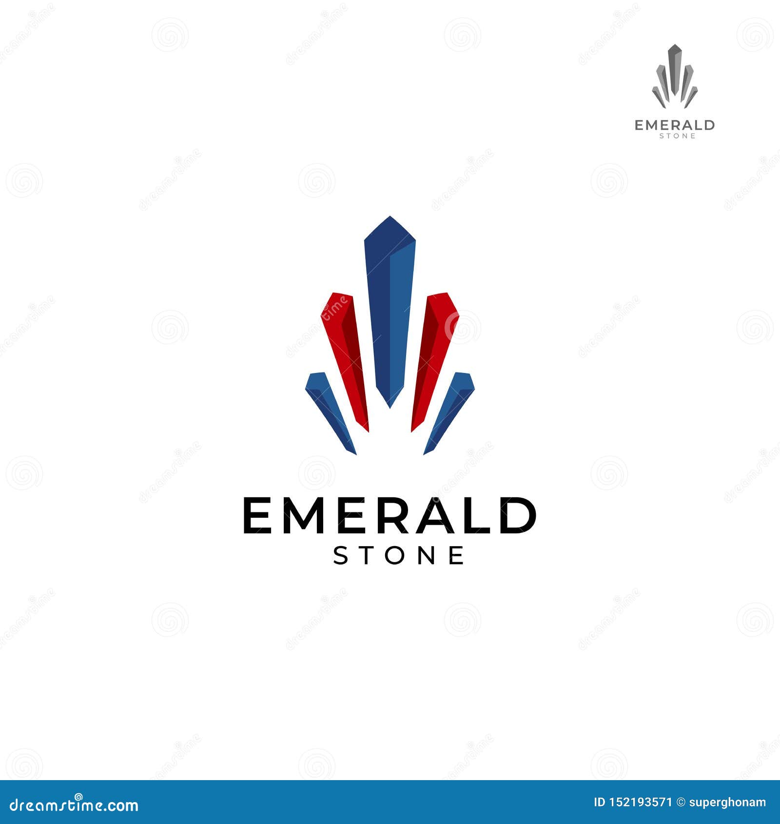 Luxury Gemstone Logo Design Template Stock Vector - Illustration of ...