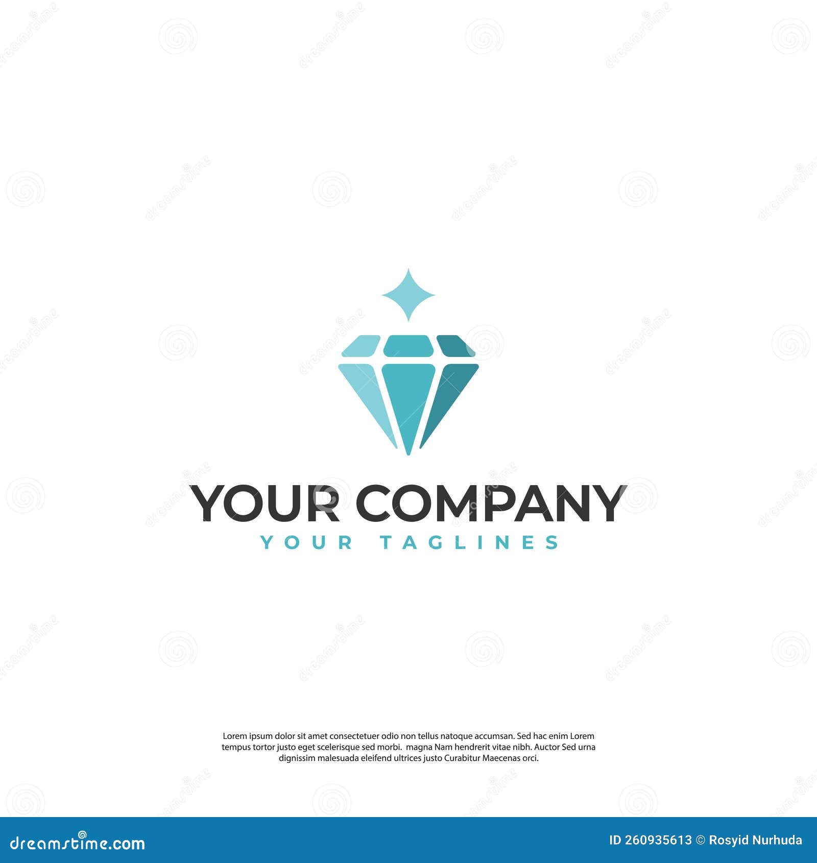 Gemstone Logo in Simple Modern Style Stock Vector - Illustration of ...
