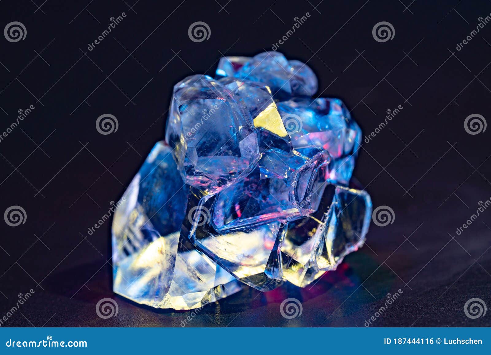 Gemstone Nugget. Clear Rough Diamond Stock Photo - Image of matrix ...