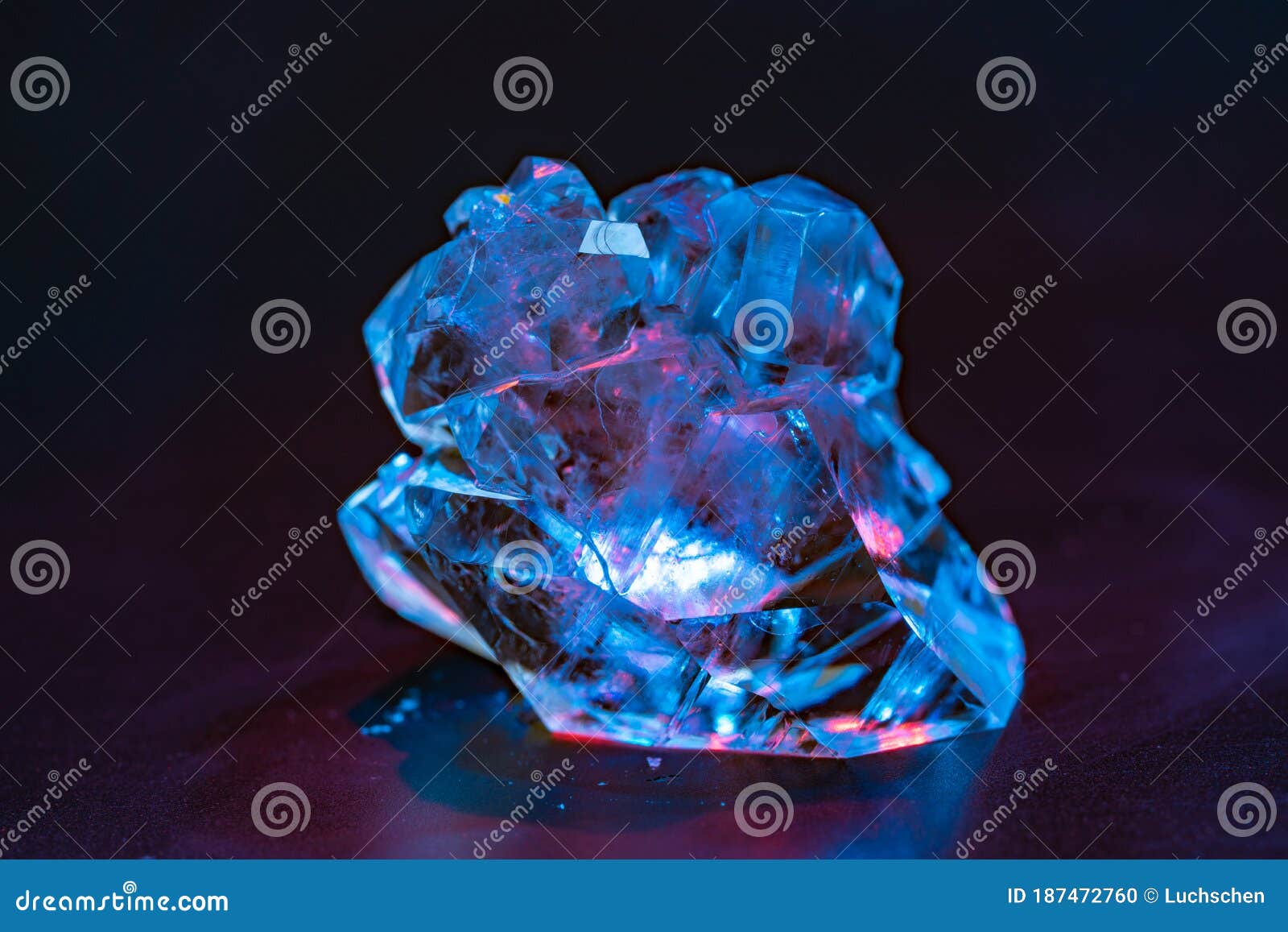 Gemstone Nugget. Clear Rough Diamond Stock Photo - Image of nugget ...