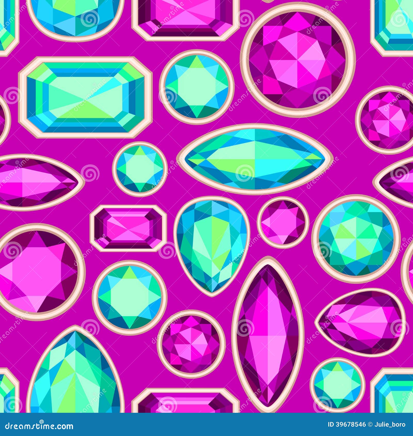 Gemstone seamless pattern stock vector. Illustration of gemstone - 39678546