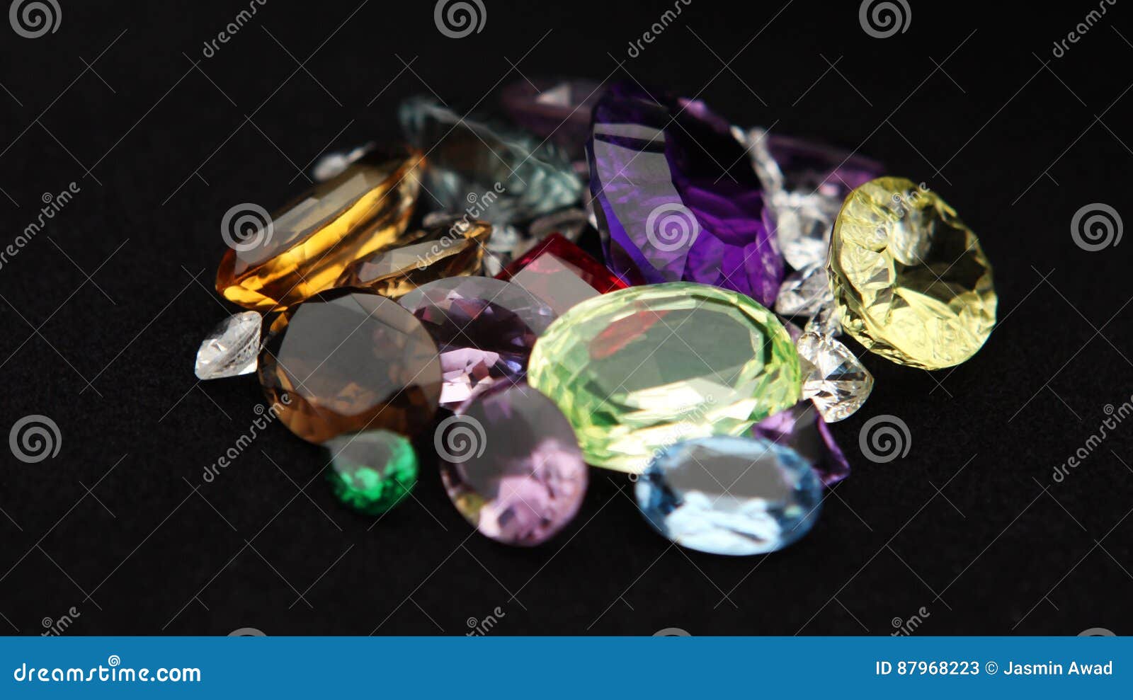 Gemstones stock image. Image of quartz, authentic, aquamarine - 87968223