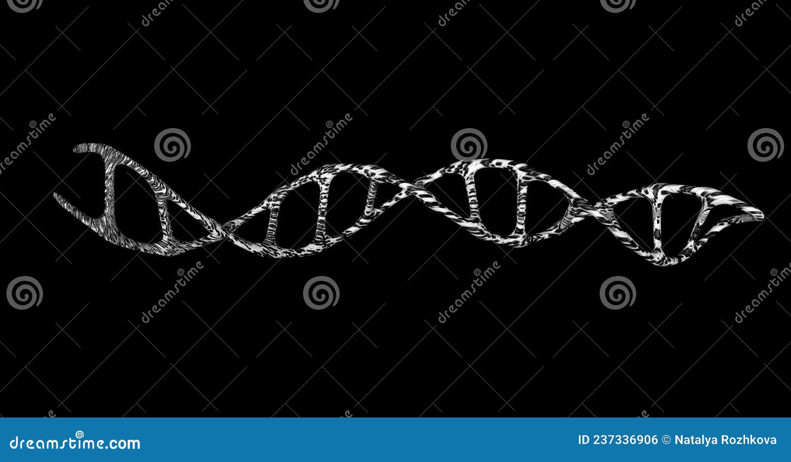 DNA Gene is Moving on a Black Screen. Stock Footage - Video of macro ...