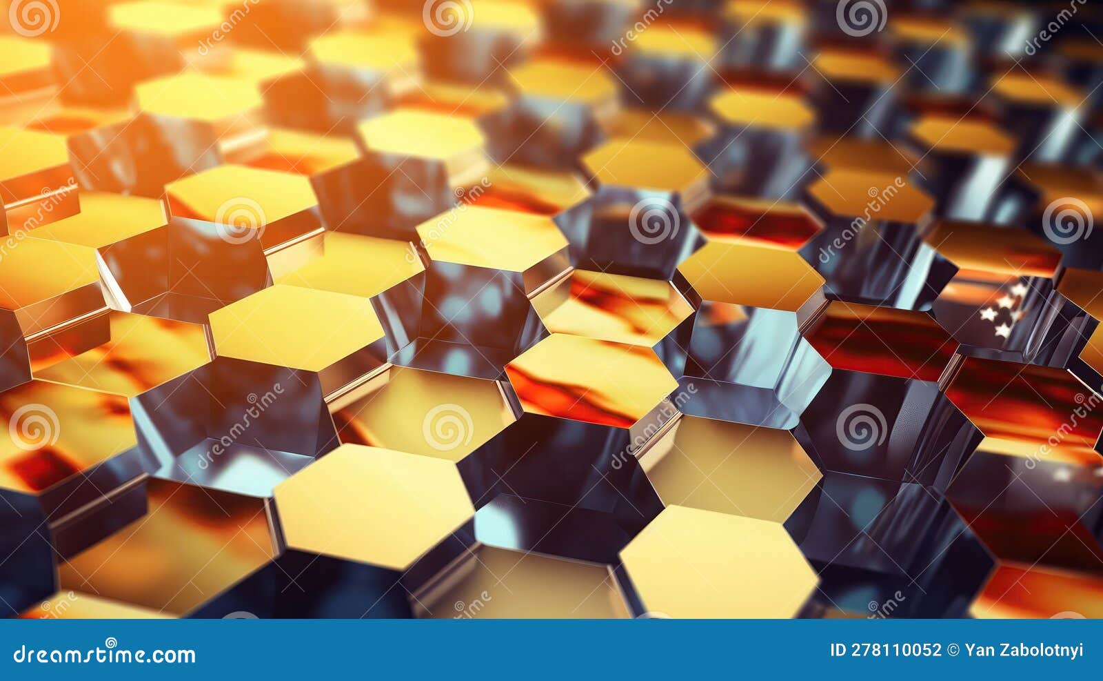 Gen Dnc Endering Honeycomb Technology Background. Generative AI Stock ...