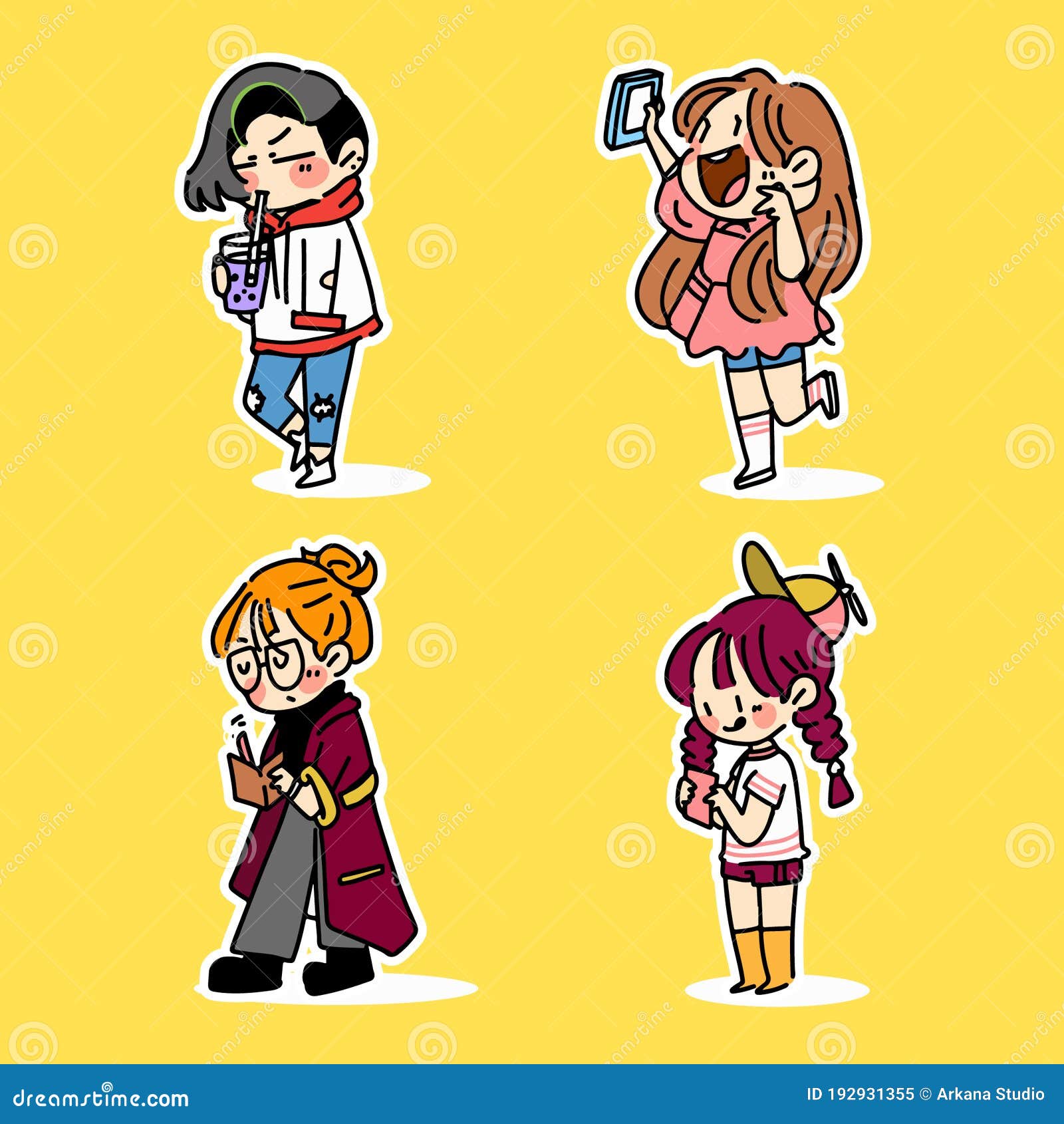 We are Gen Y Millennials Concept Hand Doodle Illustration Editable ...