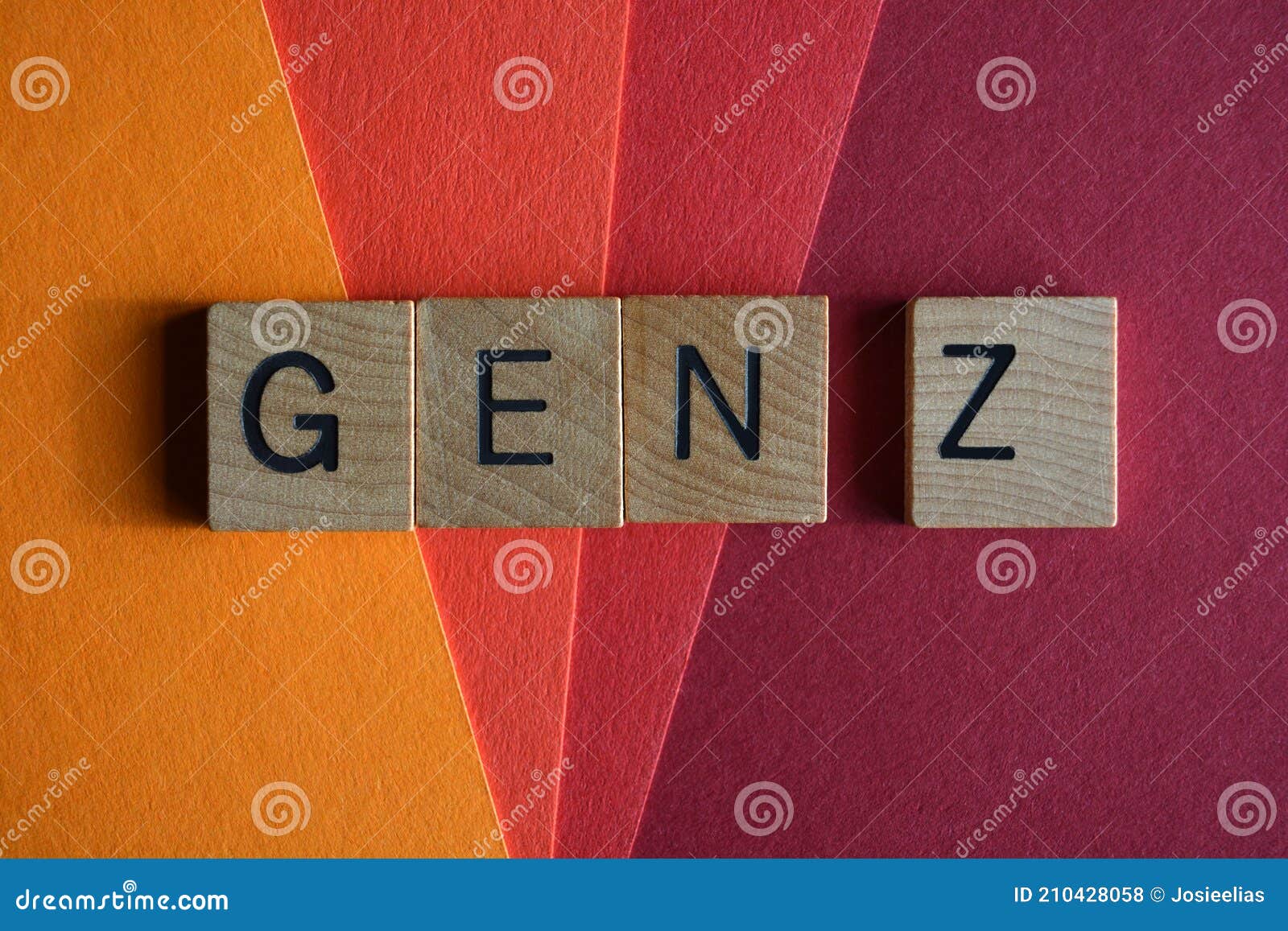 Gen Zers, Word In 3d Wooden Alphabet Letters Isolated On Yellow And ...
