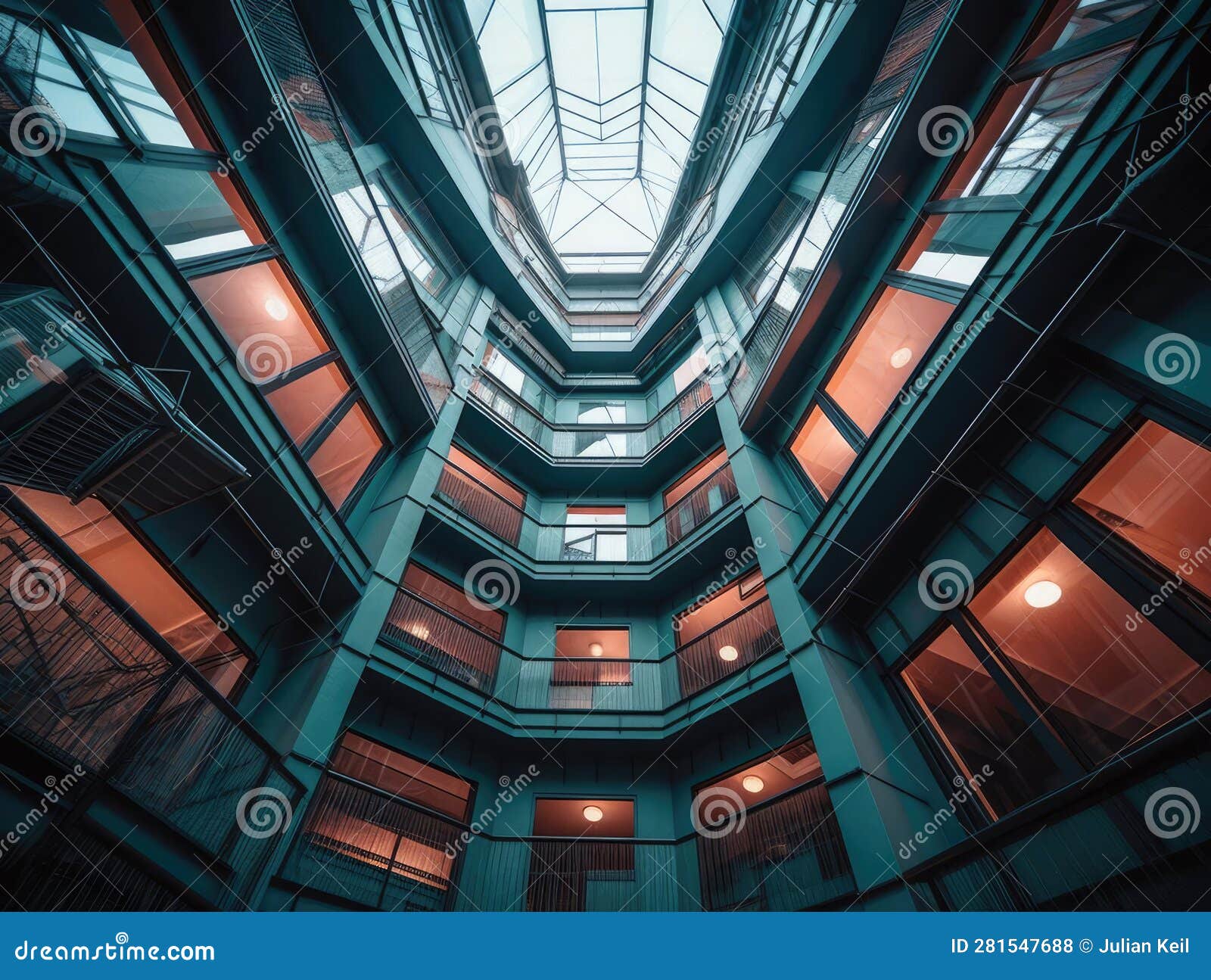 Gen Zs Geometric Architecture with Experimental Style Stock ...