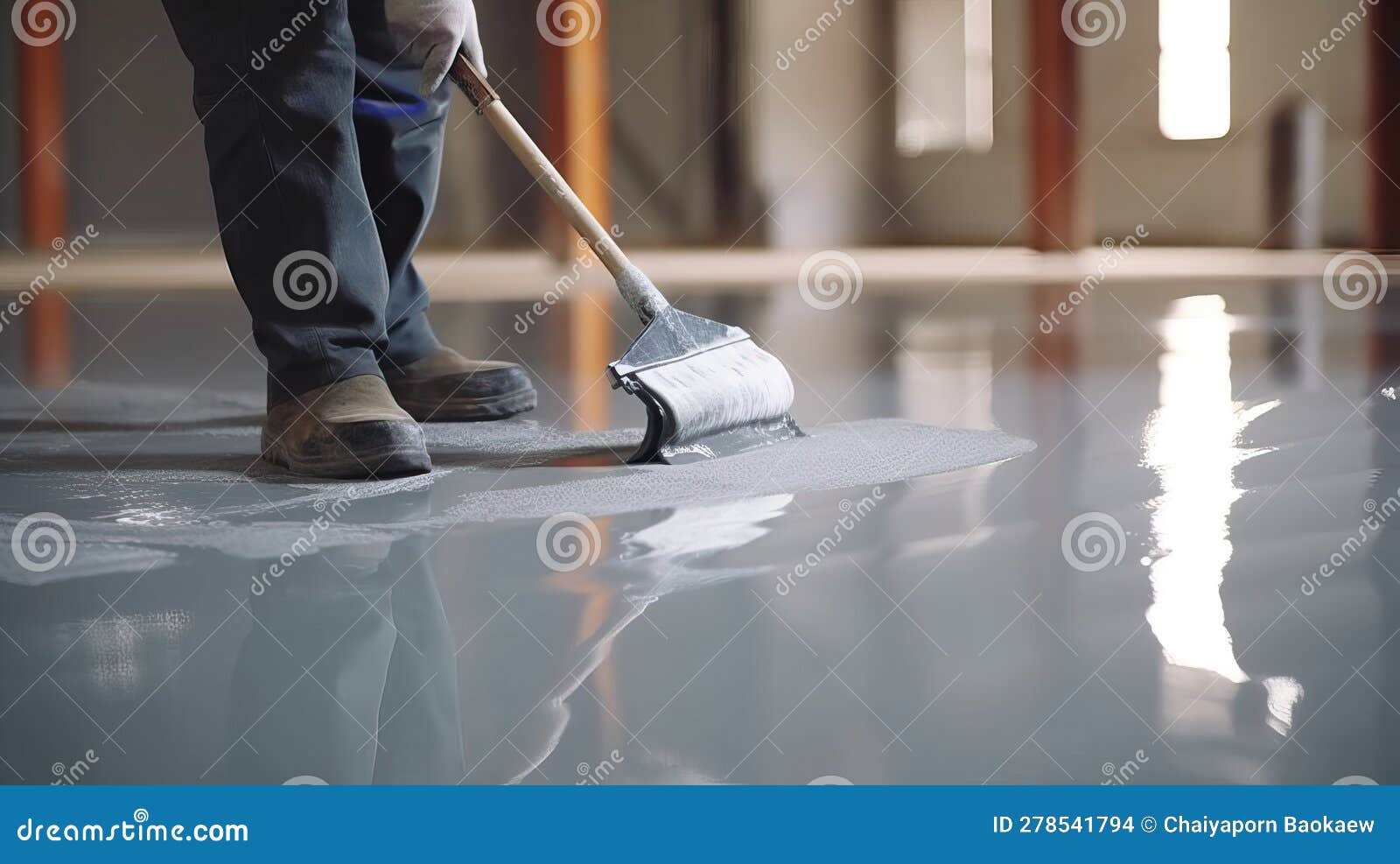 Coating Epoxy Garage Royalty-Free Cartoon | CartoonDealer.com #321286037