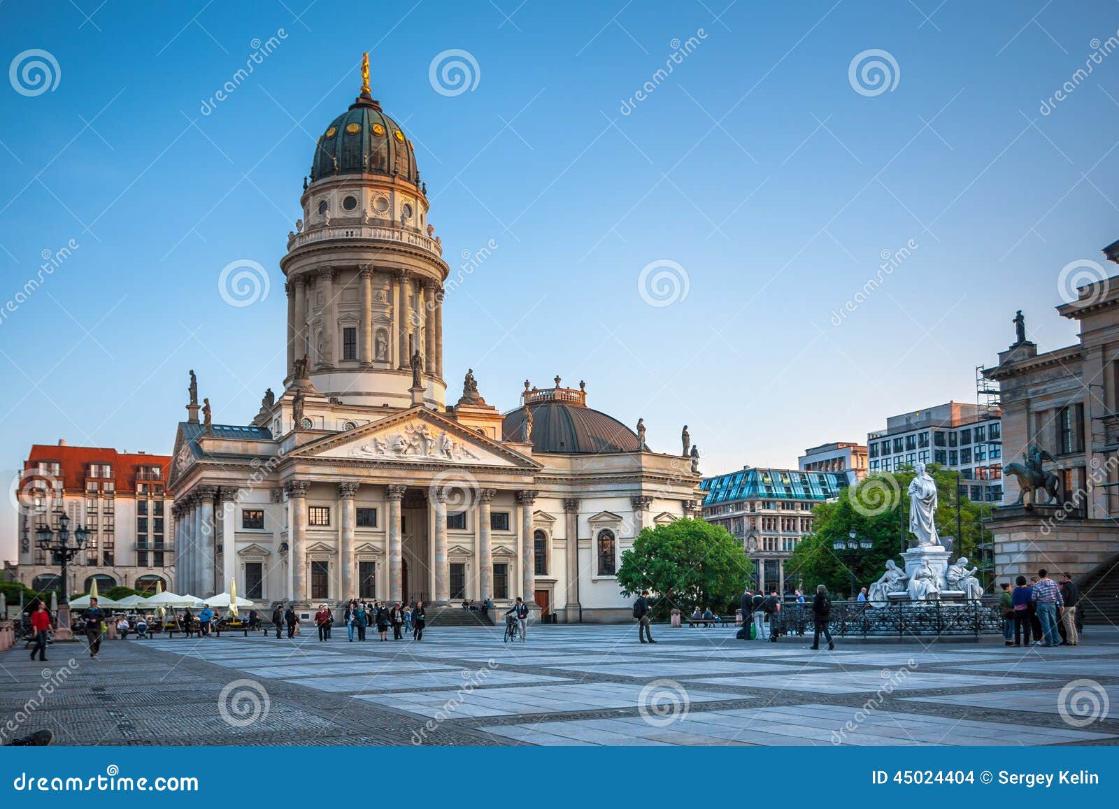 Gendarmenmarkt in Berlin. View on German Cathedral Stock Photo - Image ...