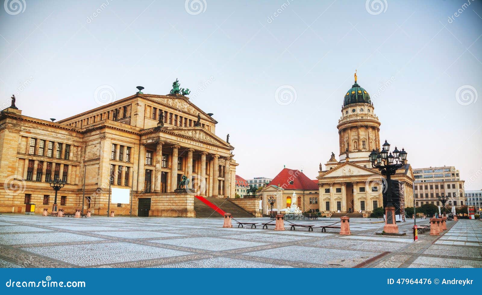 Gendarmenmarkt Square with Concert Hall in Berlin Stock Photo - Image ...