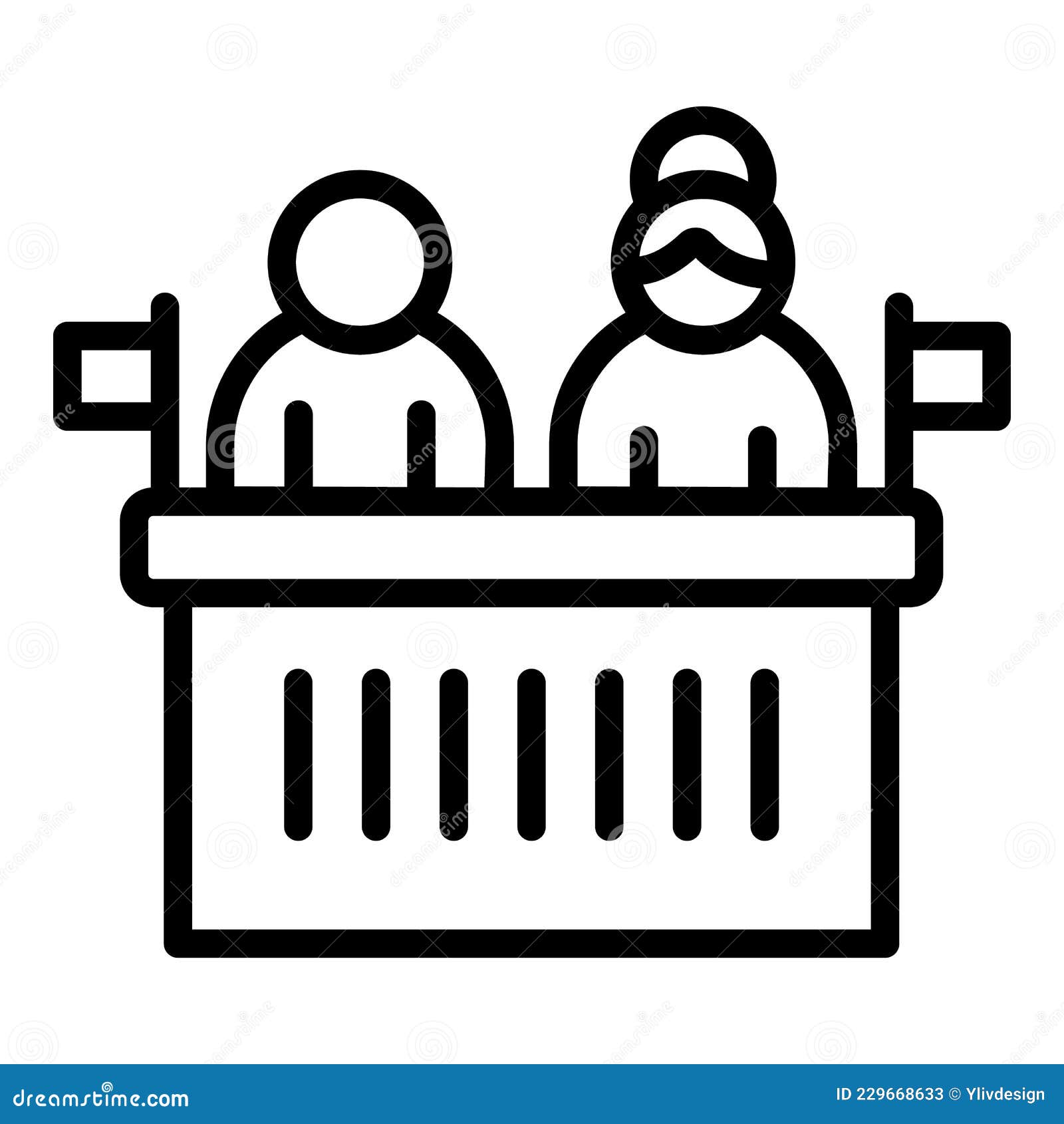 Gender Binary Icon Outline Vector. Social Stereotype Stock Vector ...