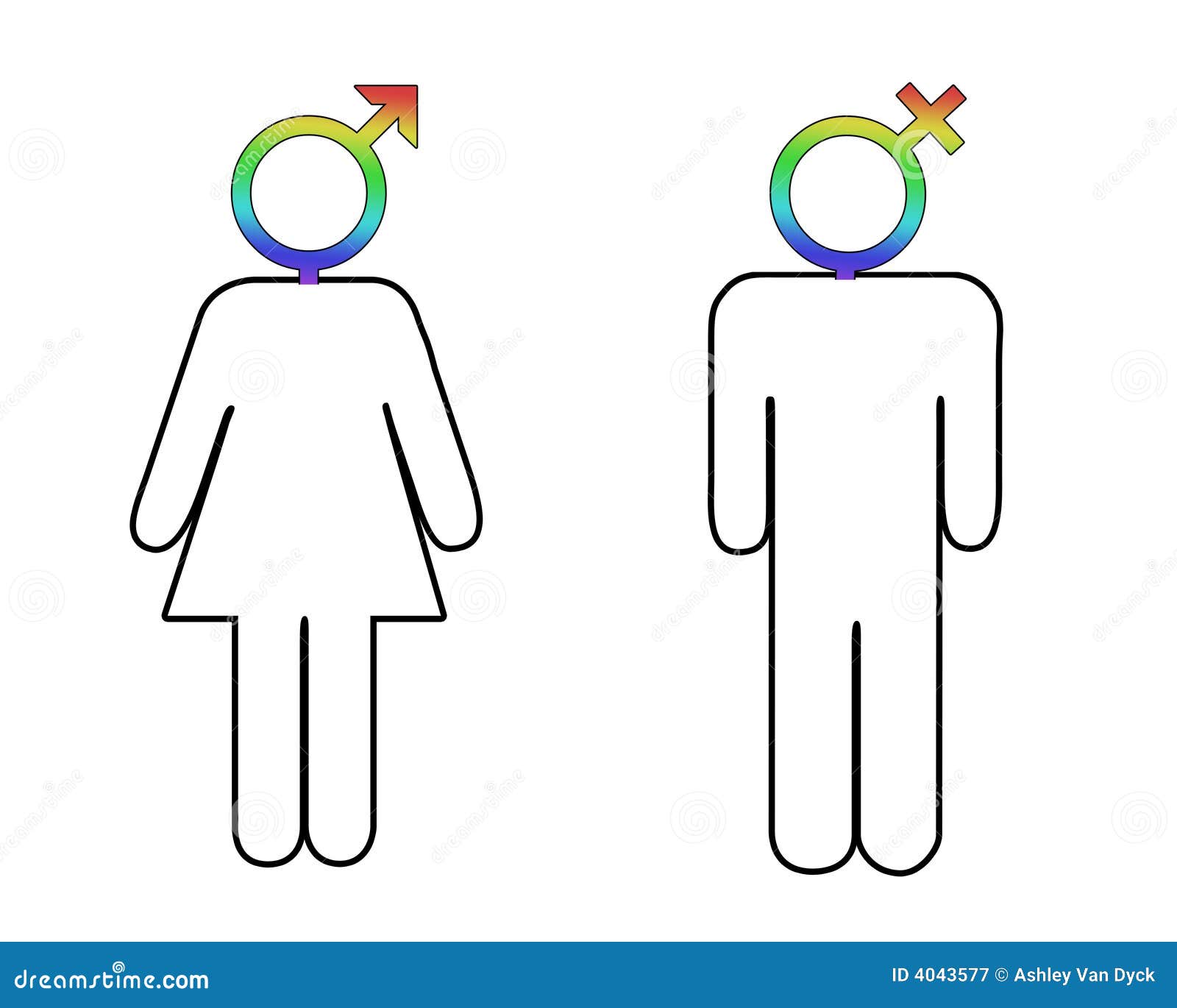 Gender differences stock illustration. Illustration of masculine - 4043577