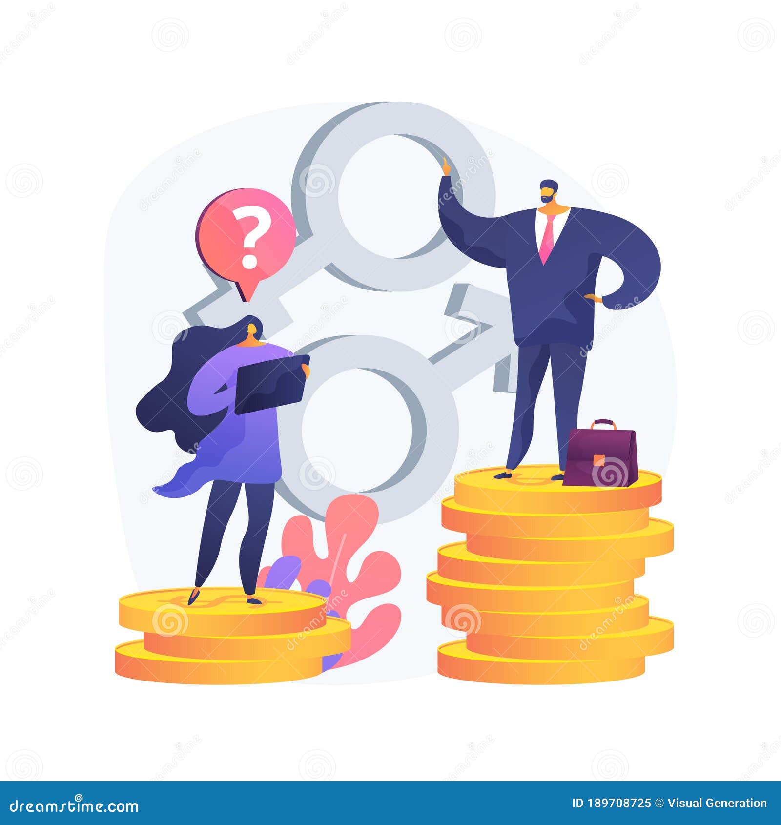 Gender Discrimination Abstract Concept Vector Illustration. Stock ... Gender Discrimination Abstract Concept Vector Illustration. Stock ...