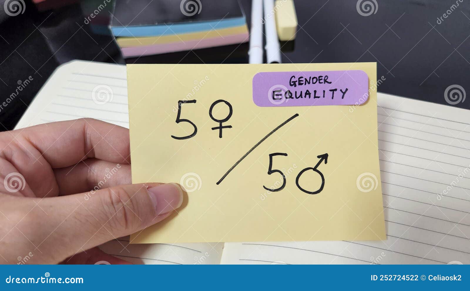 Gender Equality Awareness for Equal Opportunity Stock Photo - Image of ...