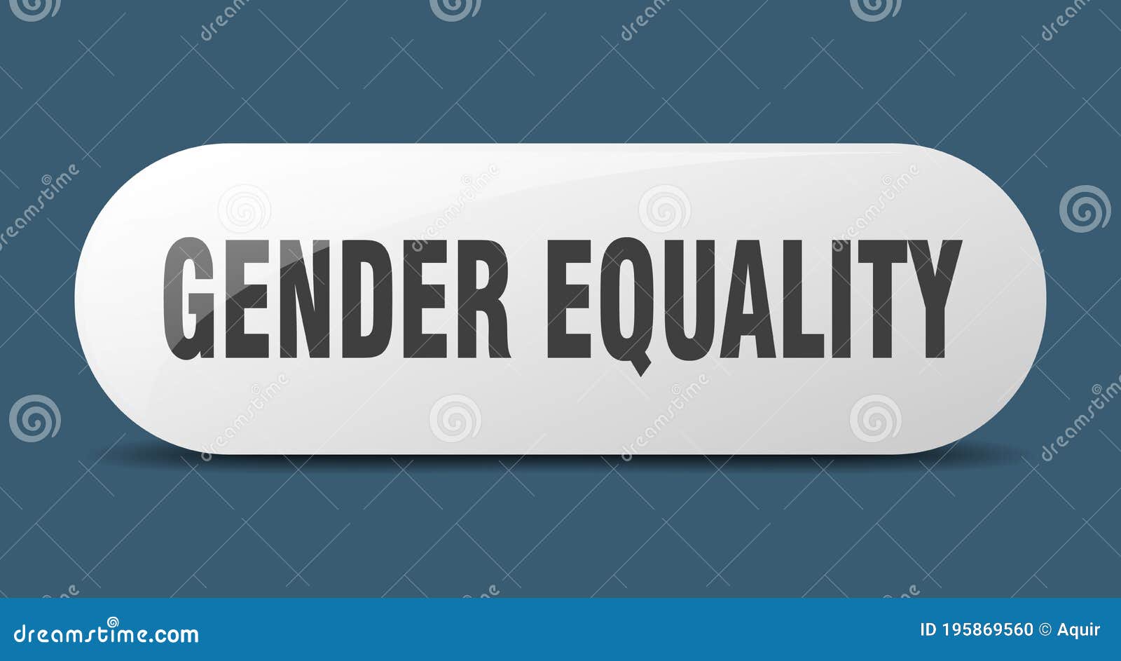 Gender Equality Button. Sticker. Banner. Rounded Glass Sign Stock ...