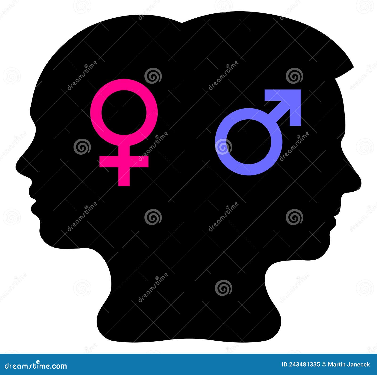Gender Equality, Social Problems Stock Vector - Illustration of male ...