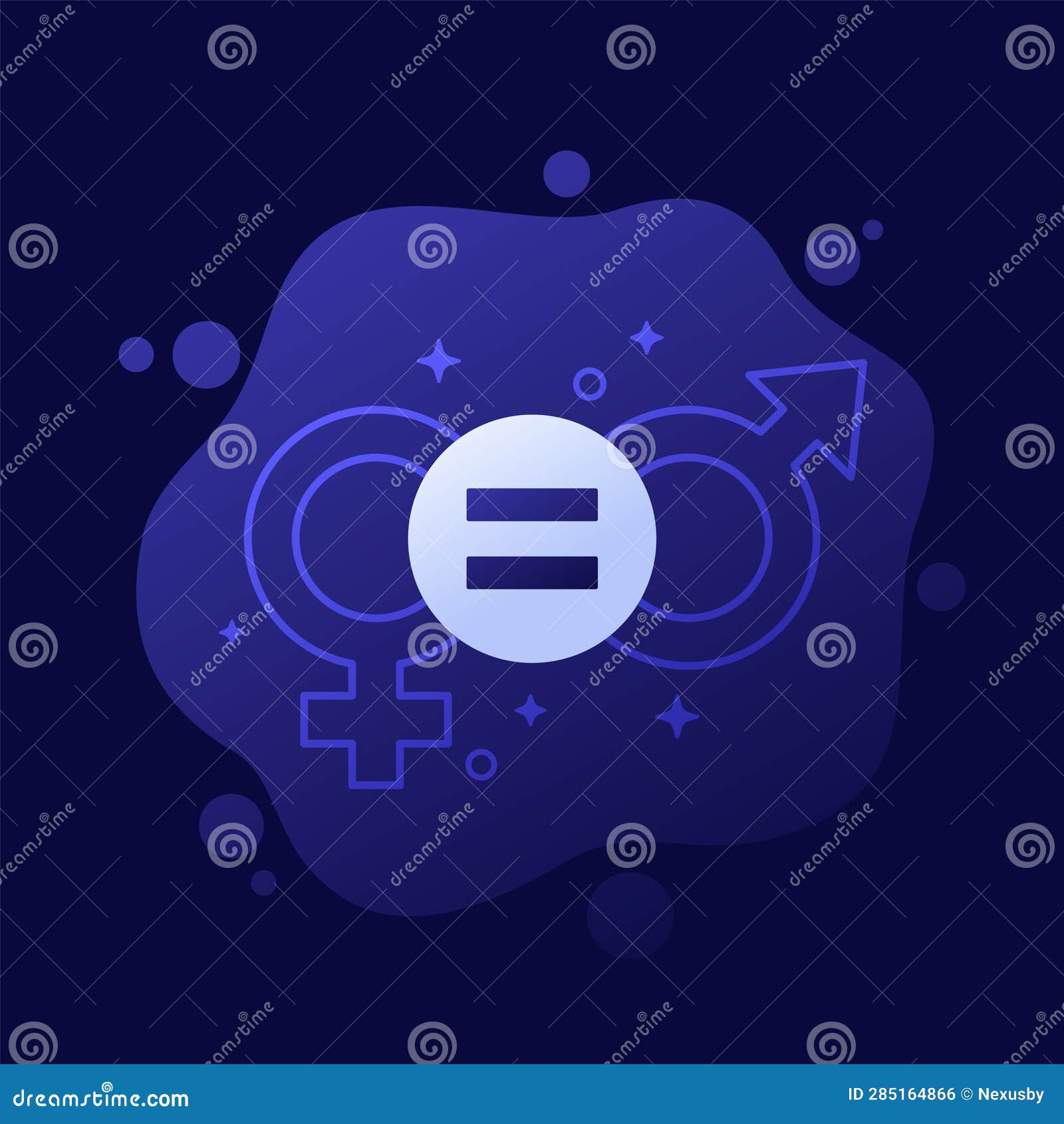 Gender Equity or Equality, Vector Design Stock Vector - Illustration of ...