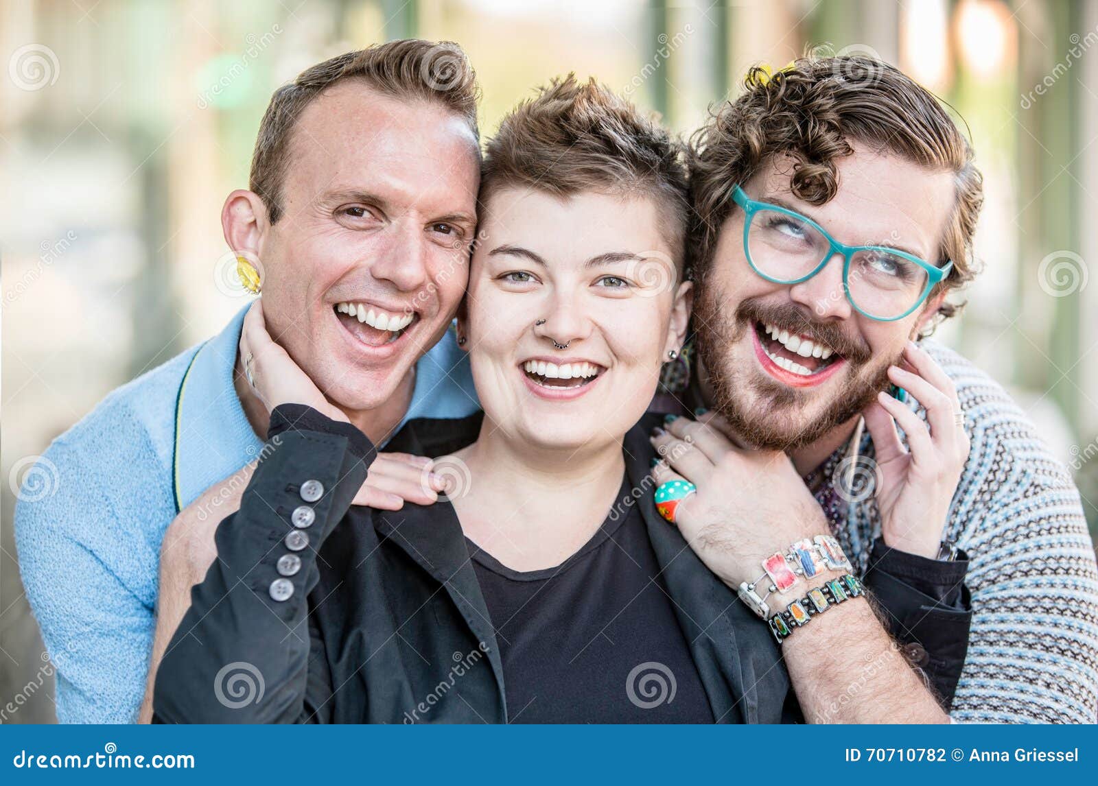 Gender Fluid Young People Having Fun Stock Photo - Image of partner ...