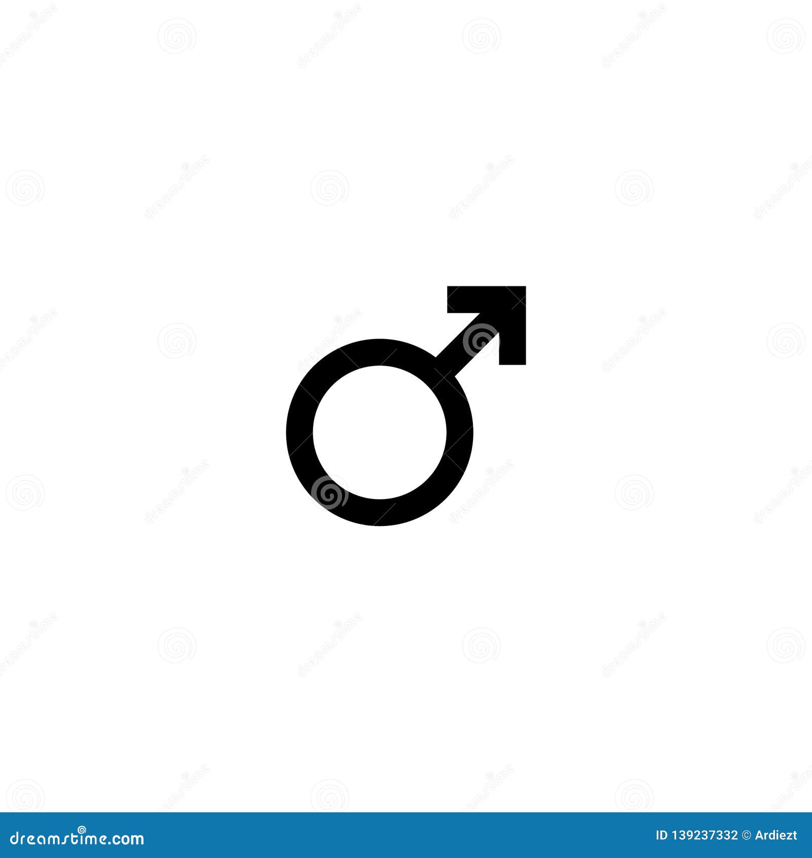 Gender icon vector - male stock vector. Illustration of relationship ...