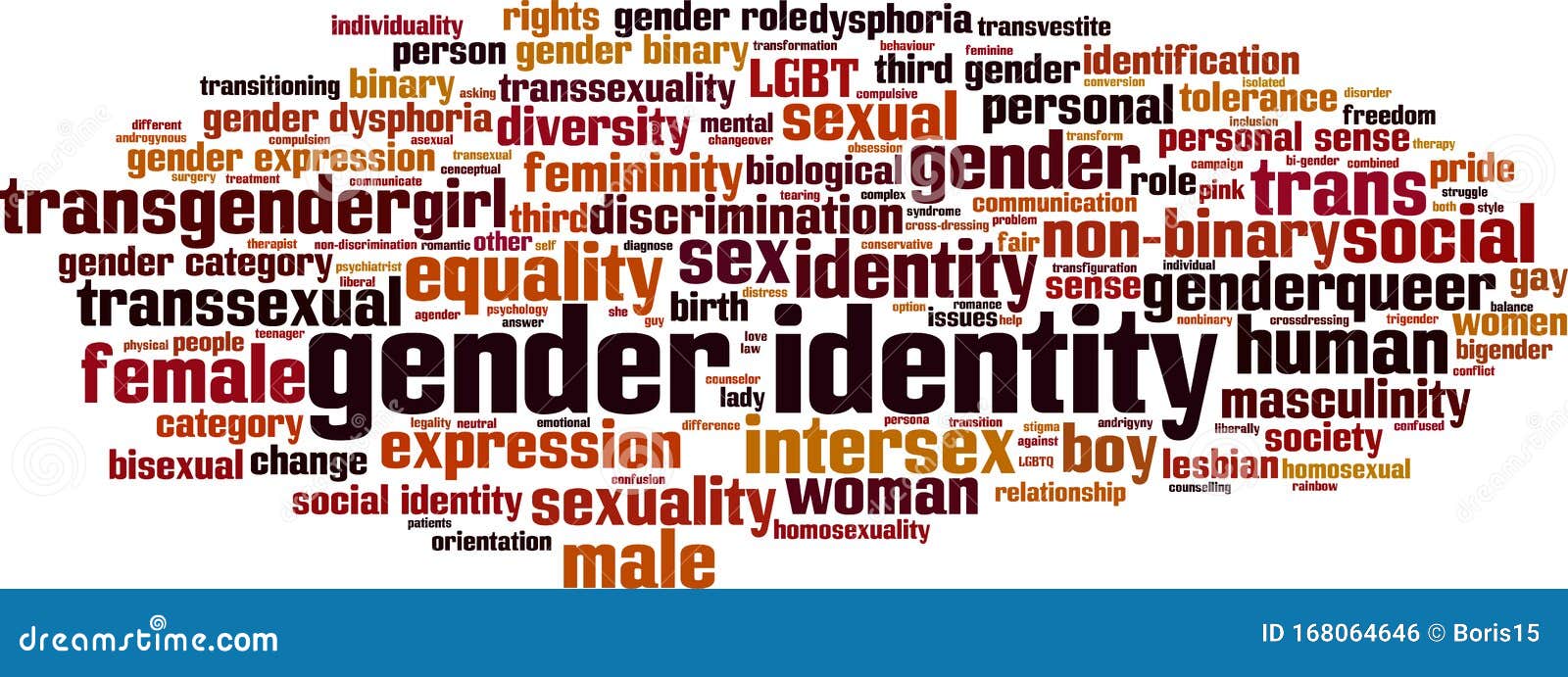 Gender Identity Word Cloud Stock Vector Illustration Of Femininity
