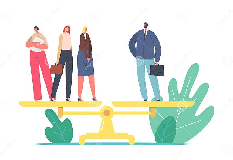Gender Inequality Sex Discrimination Fairness Concept One