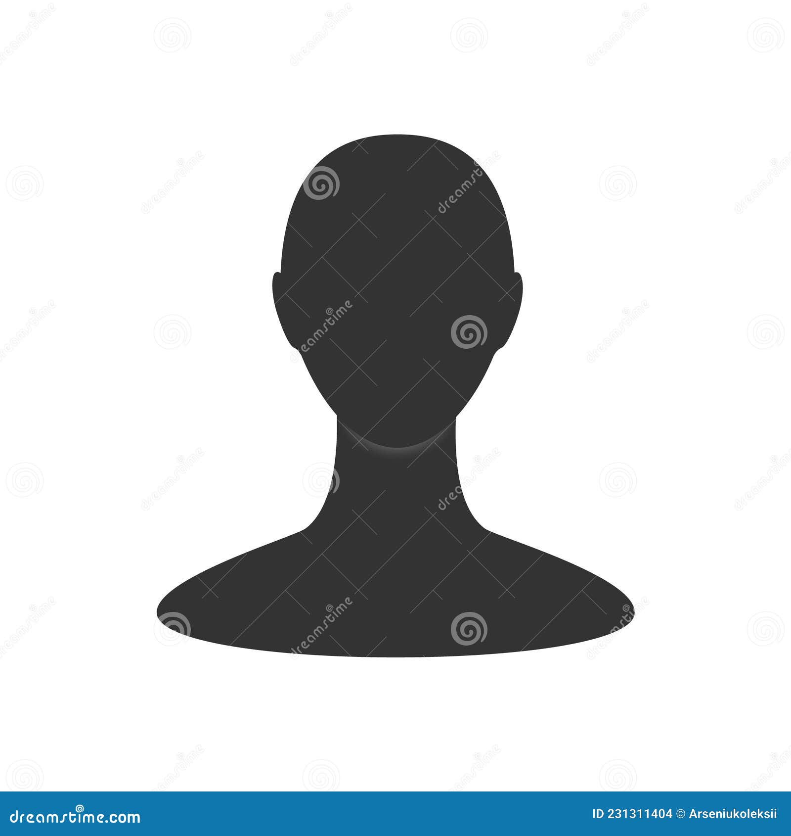 Neutral Profile Picture Vector Illustration | CartoonDealer.com #136072582