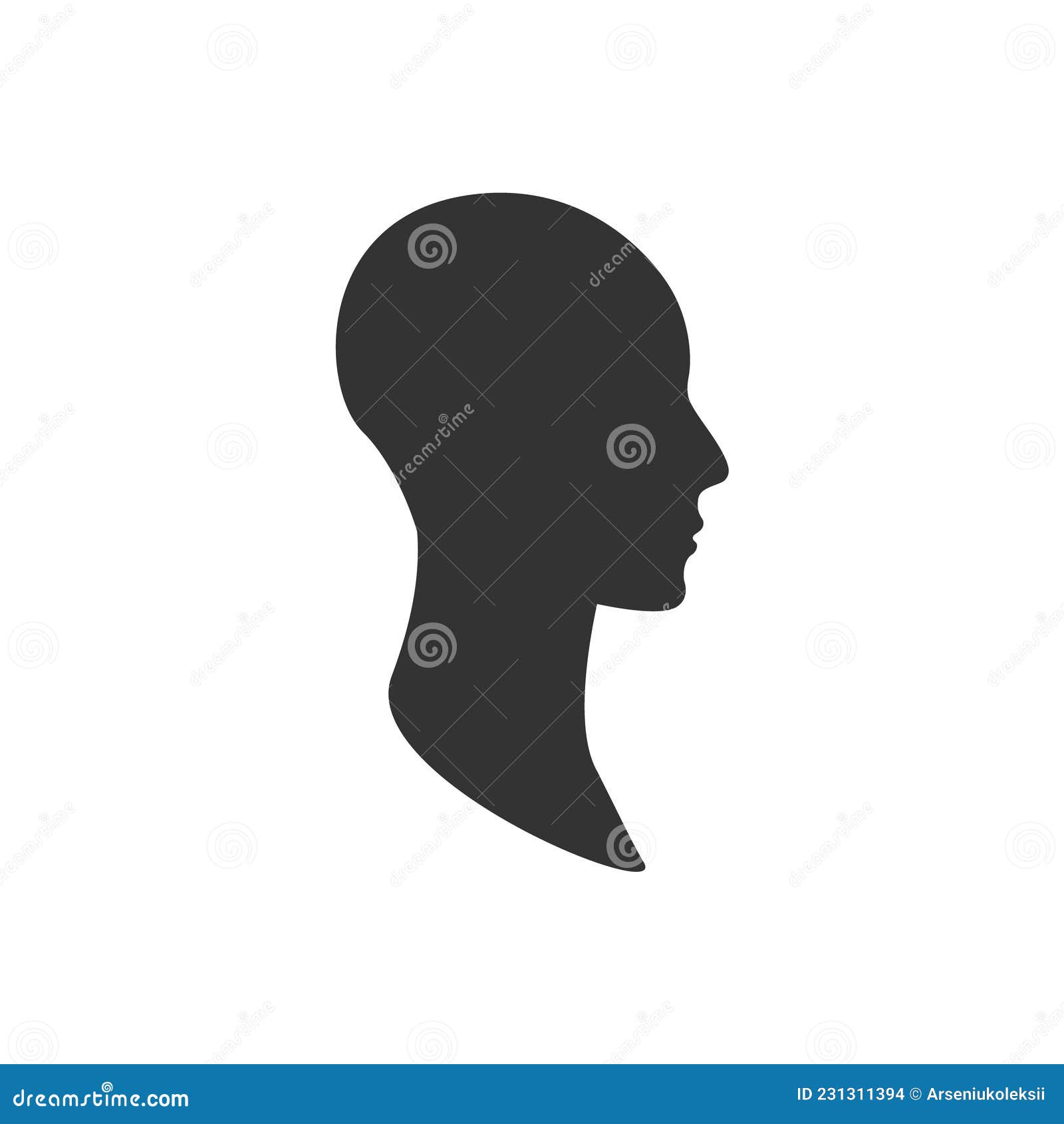Neutral Profile Picture Vector Illustration | CartoonDealer.com #136072582