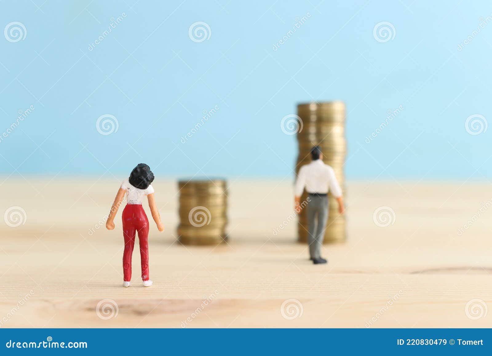 Gender Pay Equality Concept. Wage Discrimination Stock Image - Image of ...
