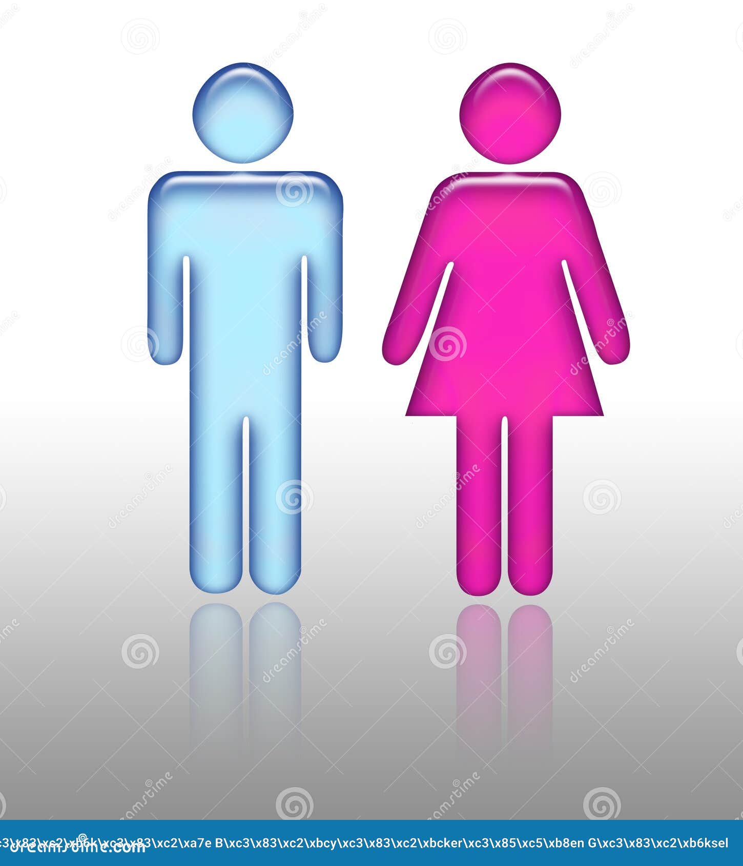 Gender Pictogram Vectors For Presentation Or Website. Population Of The ...