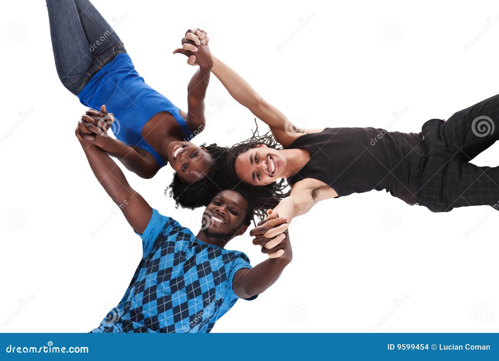 Gender and racial unity stock photo. Image of black, blue - 9599454