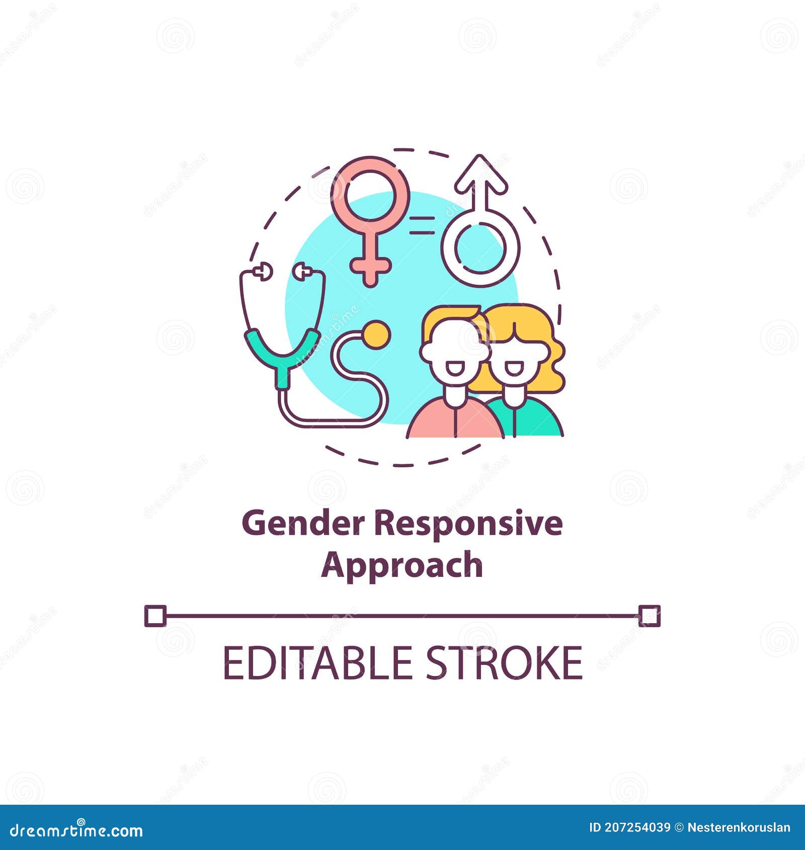 Gender Responsive Approach Concept Icon Stock Illustration ...