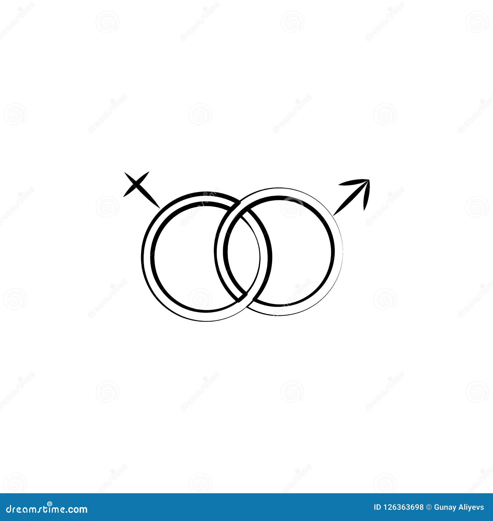 Gender Sex Concept Line Icon Simple Element Illustration Gender Sex