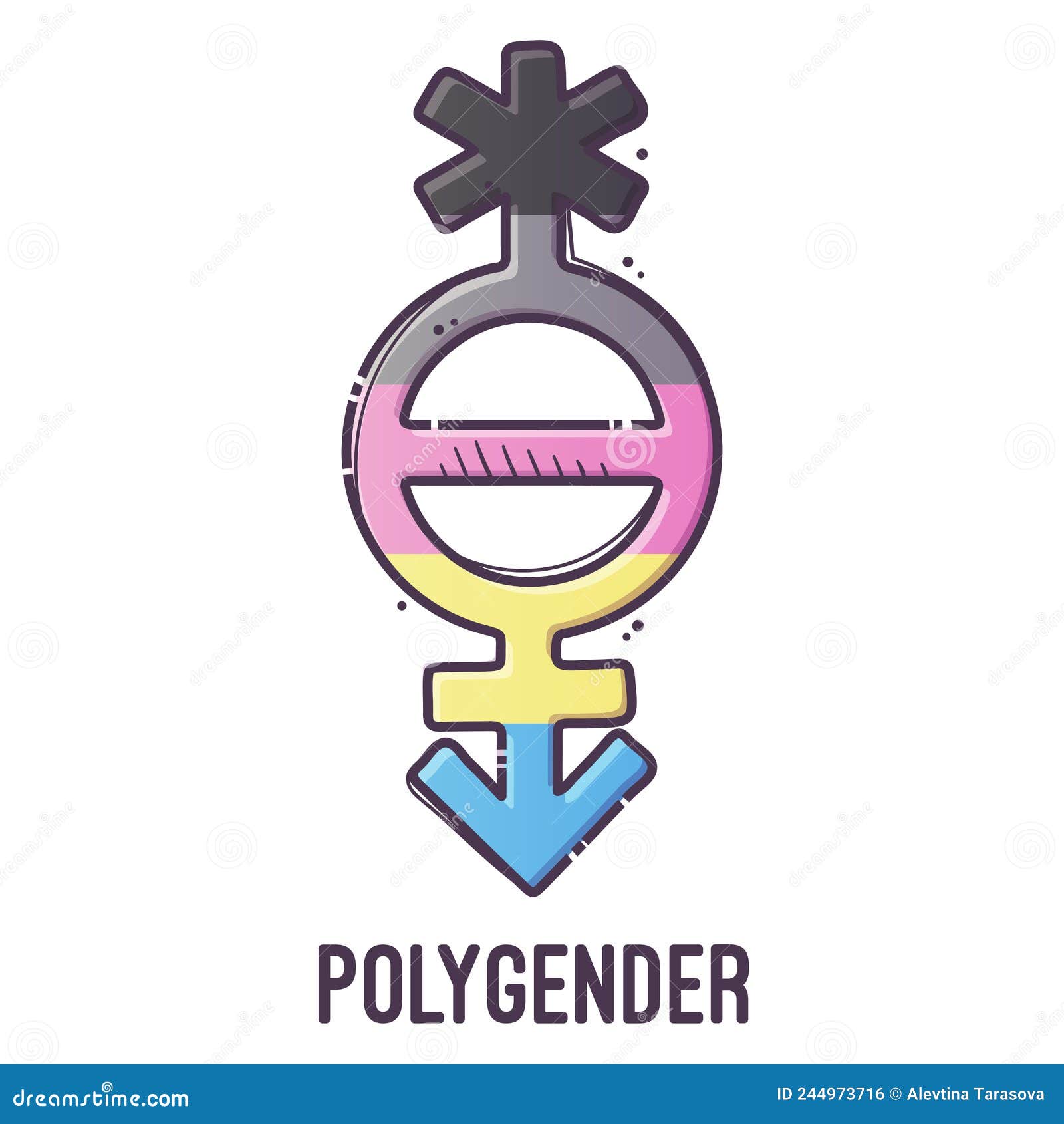 Gender Symbols Collections Signs Of Sexual Orientation Stock Vector
