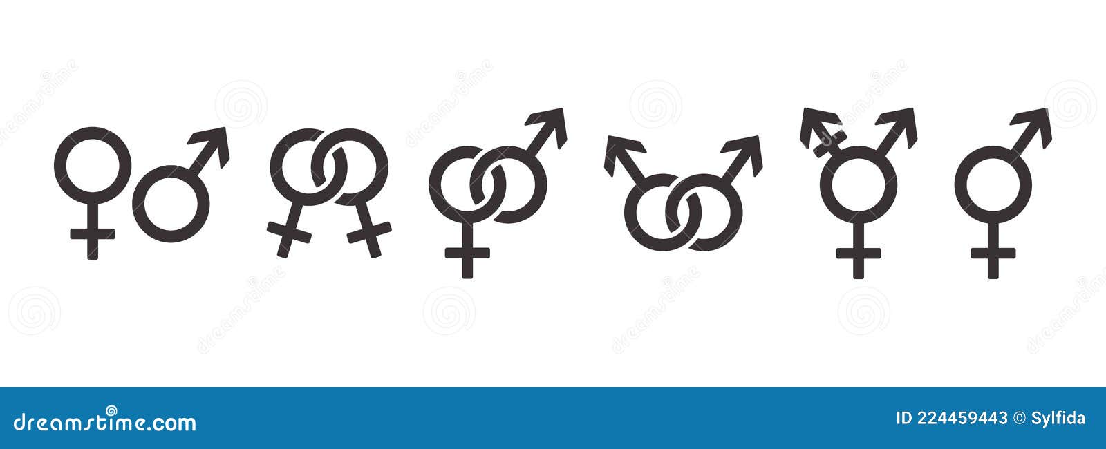 Gender Symbols Icon Set, Sexual Orientation Symbol Collection. Vector ... Gender Symbols Icon Set, Sexual Orientation Symbol Collection. Vector ...