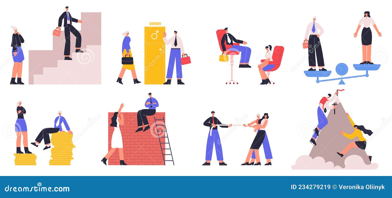 Gender Work Career Inequality Women Discrimination And Inequality