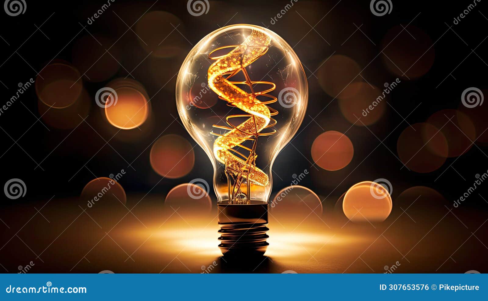 Gene bulb dna stock illustration. Illustration of heredity - 307653576