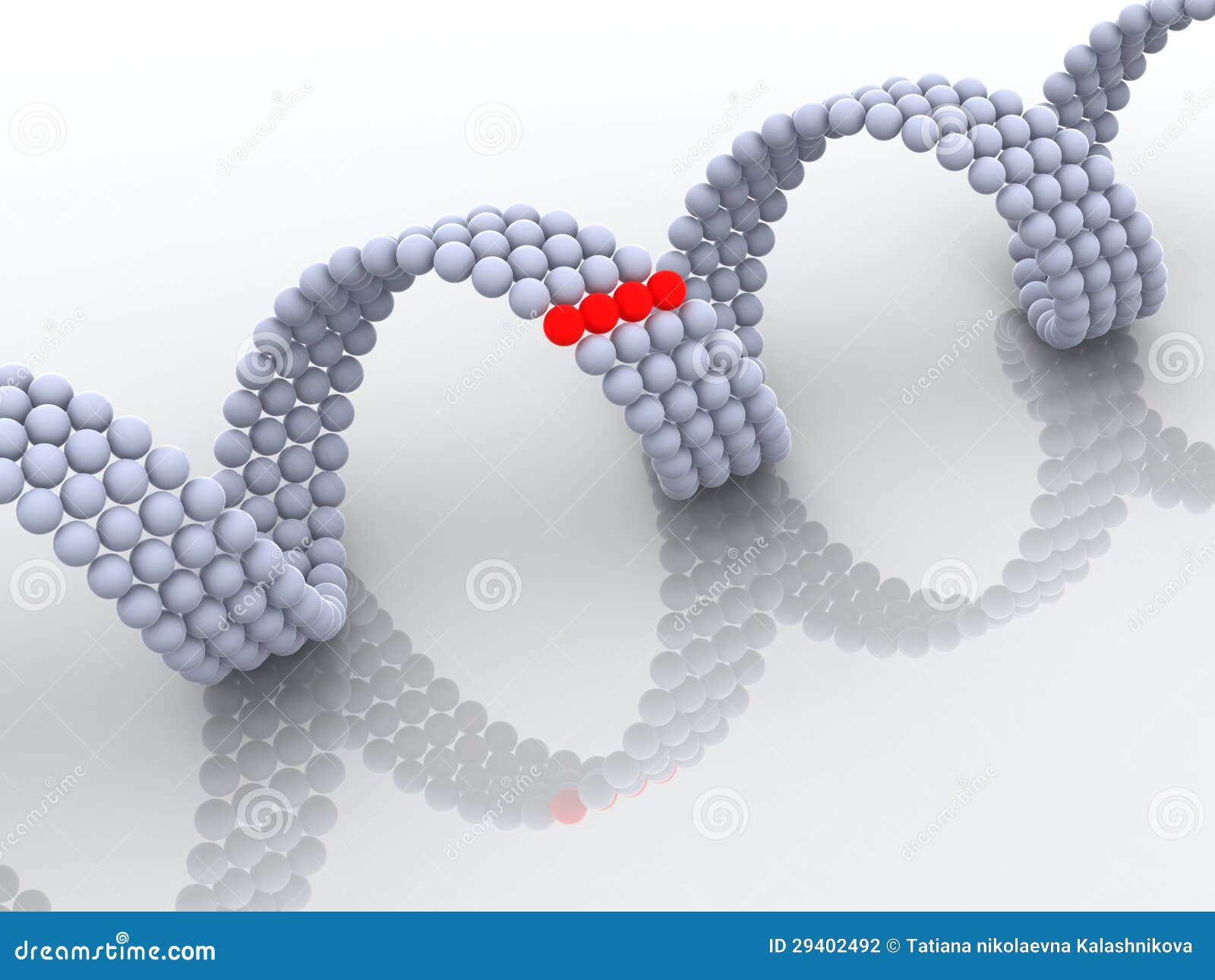 Gene in DNA stock illustration. Illustration of isolated - 29402492