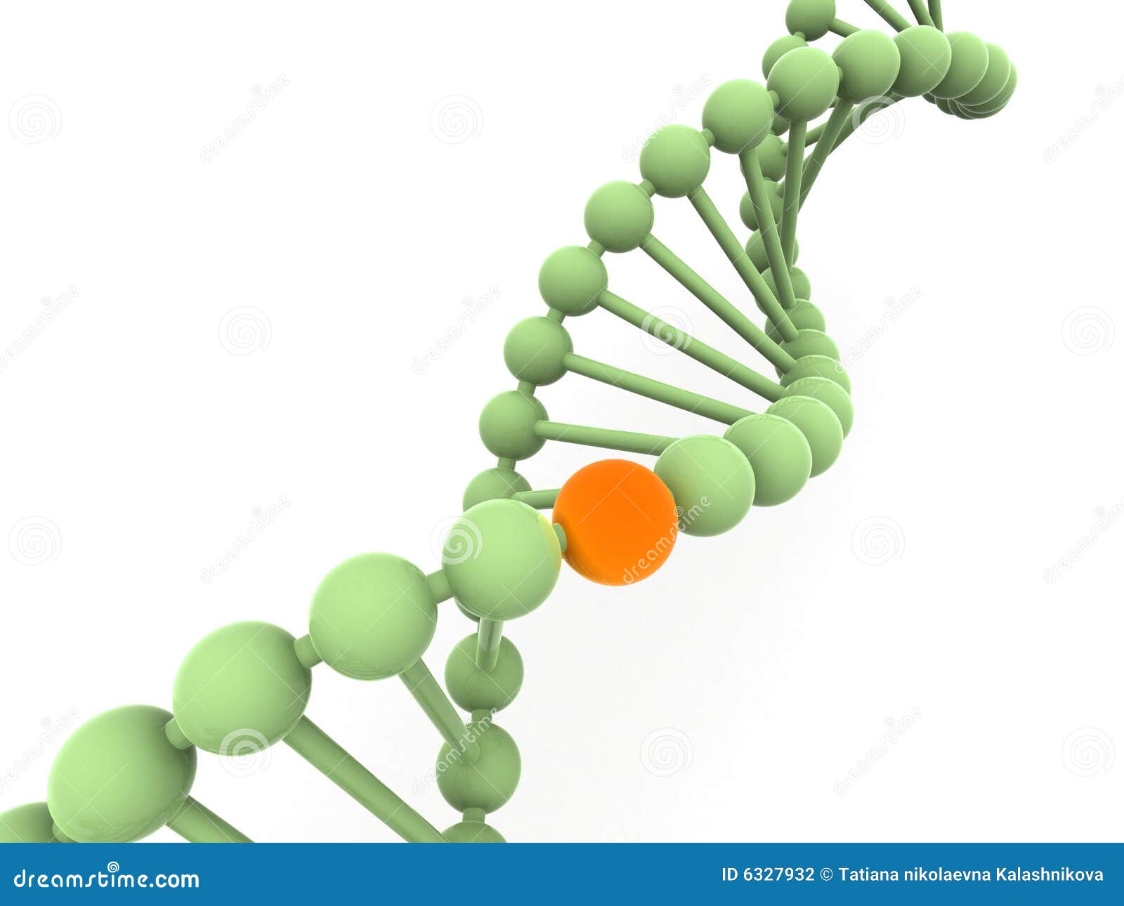 Gene in DNA stock illustration. Illustration of helix - 6327932