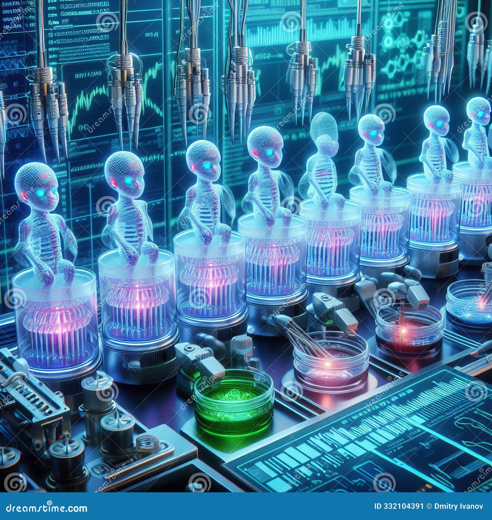 84 Gene Edited Clones Clones that Have Undergone Genec Stock Image ...