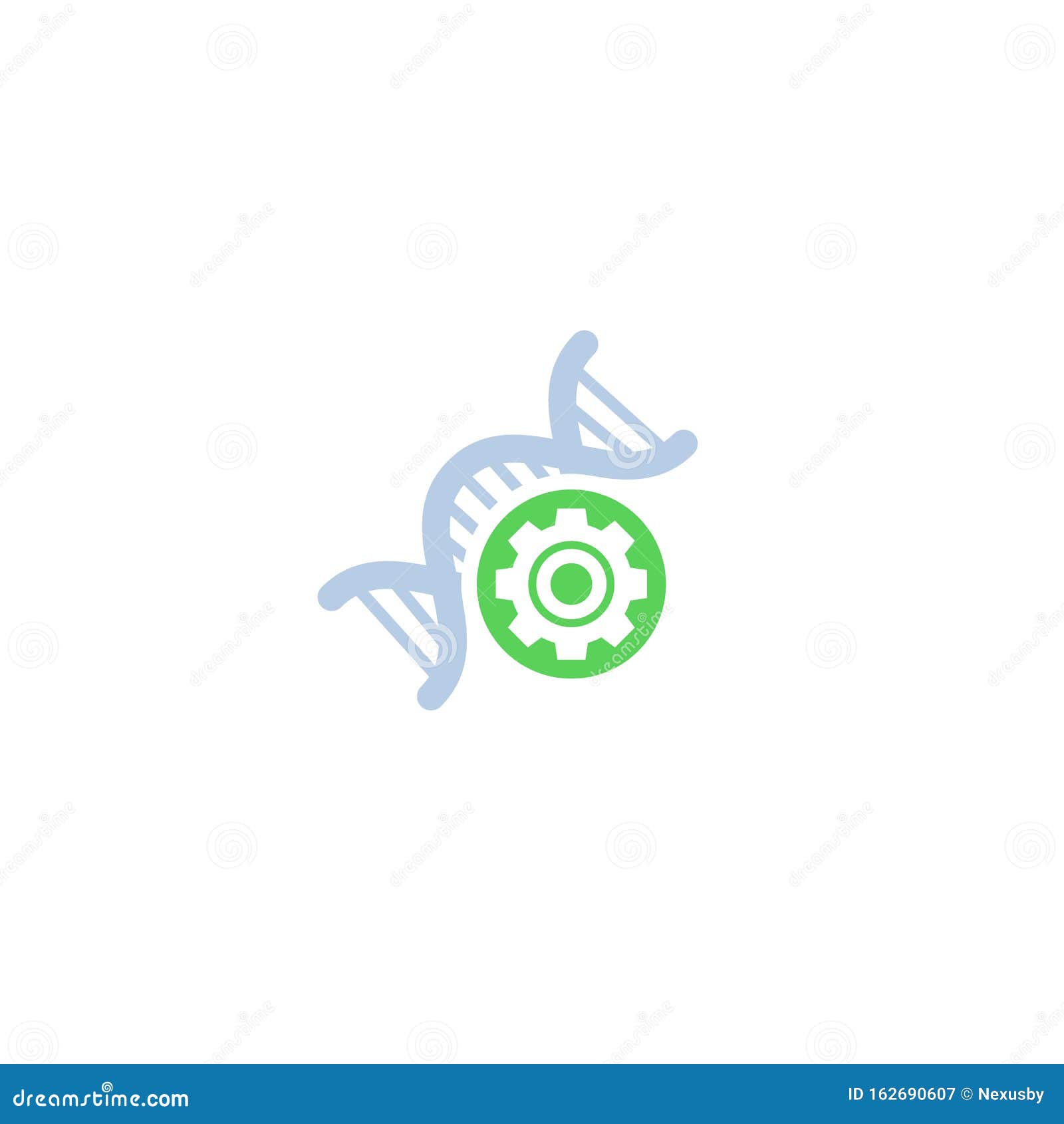 Gene Dna Editing Vector Concept In Bright Colors | CartoonDealer.com ...