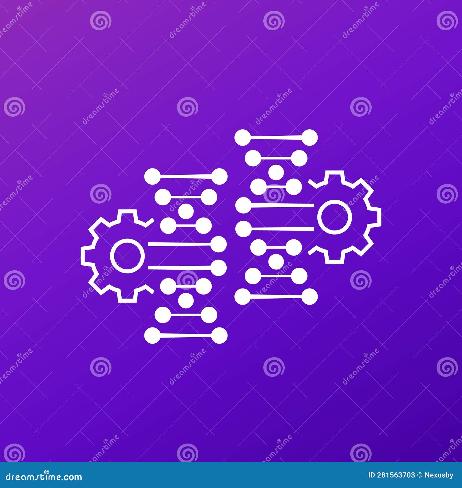 Gene Editing Icon with Dna, Vector Stock Vector - Illustration of model ...