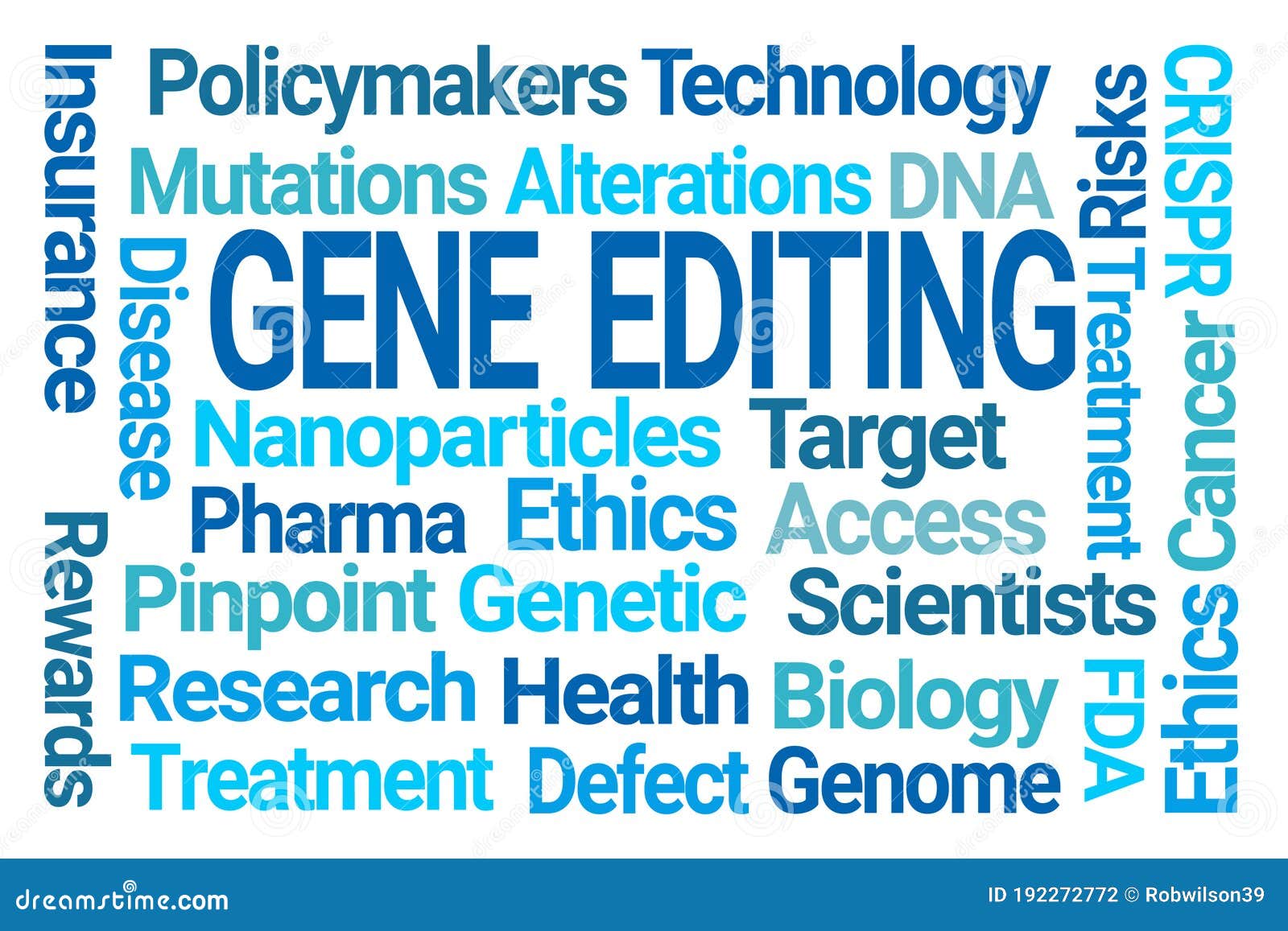 Gene Editing Word Cloud stock illustration. Illustration of cancer ...